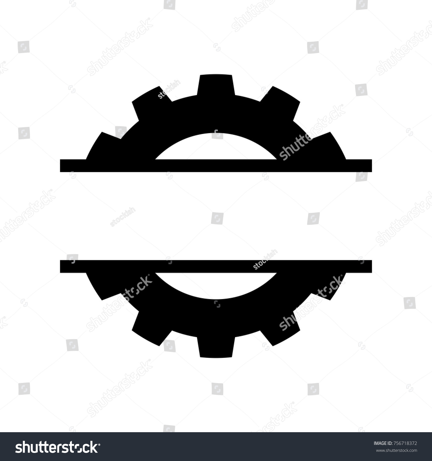 Gear Logo Vector Stock Vector (Royalty Free) 756718372
