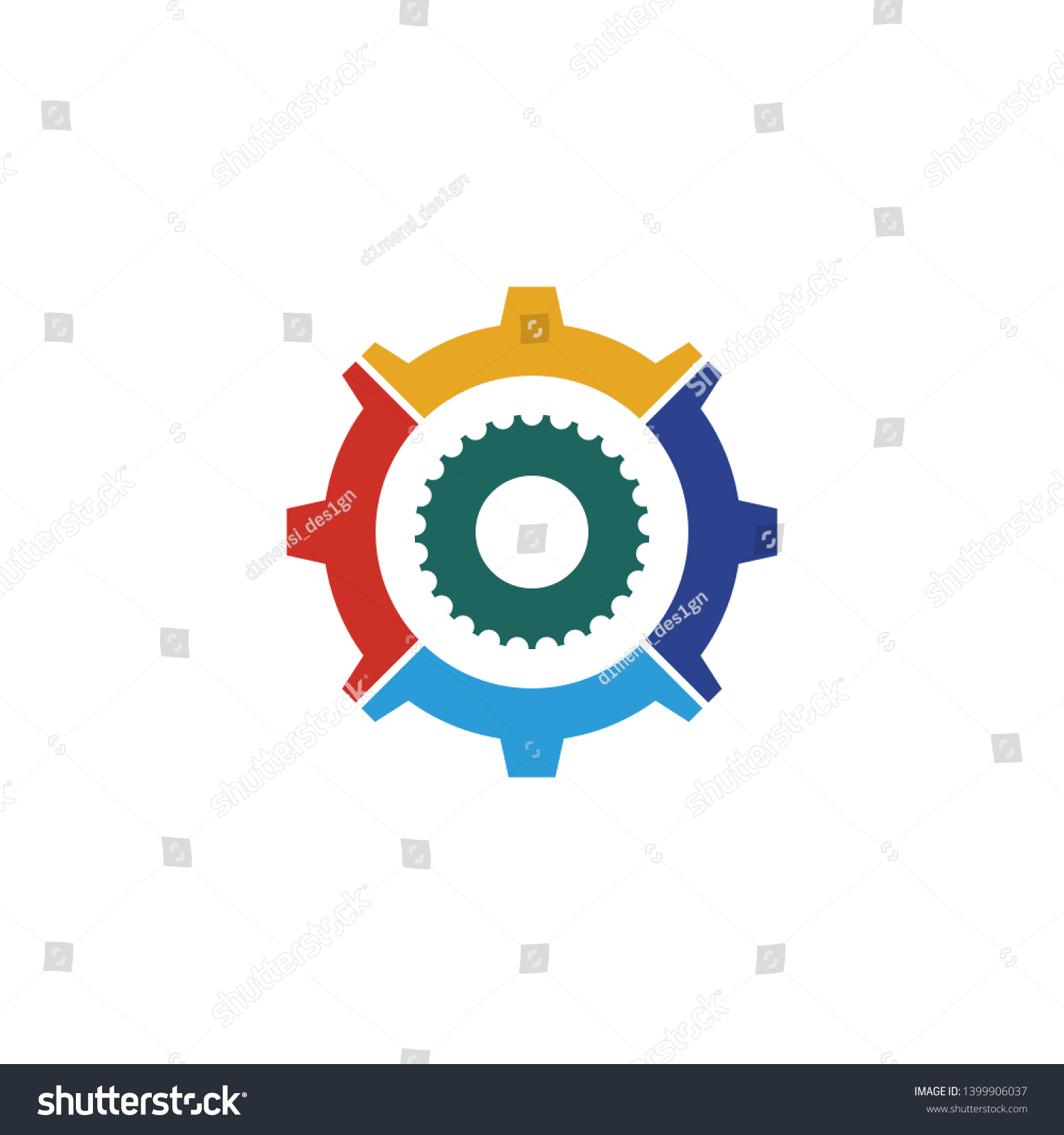 Gear Machine Logo Design Symbol Vector Stock Vector (Royalty Free ...