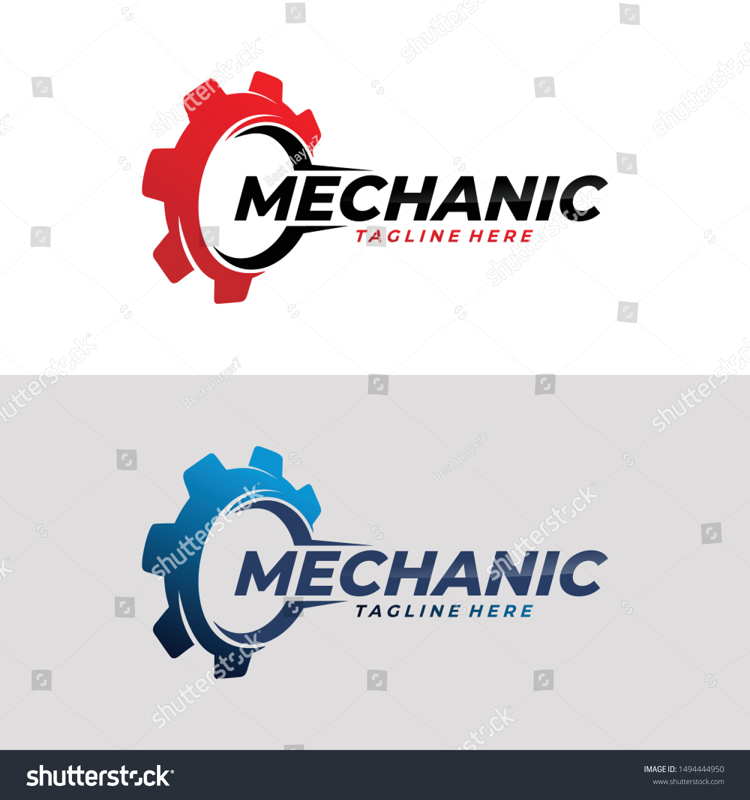 Gear Mechanic Logo Icon Vector Stock Vector (Royalty Free) 1494444950
