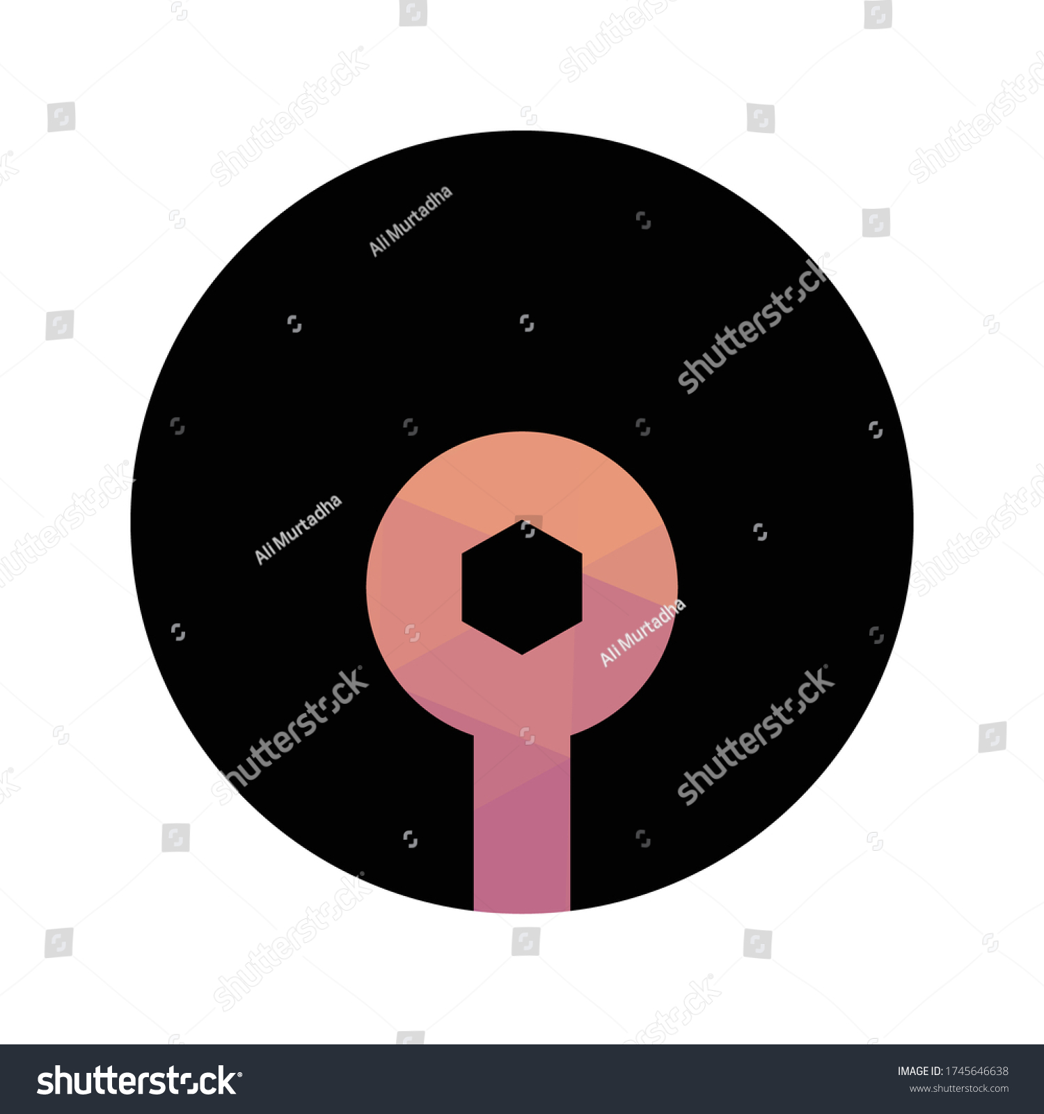 Gear Setting Icon Vector Triangulation Art Stock Vector (Royalty Free ...