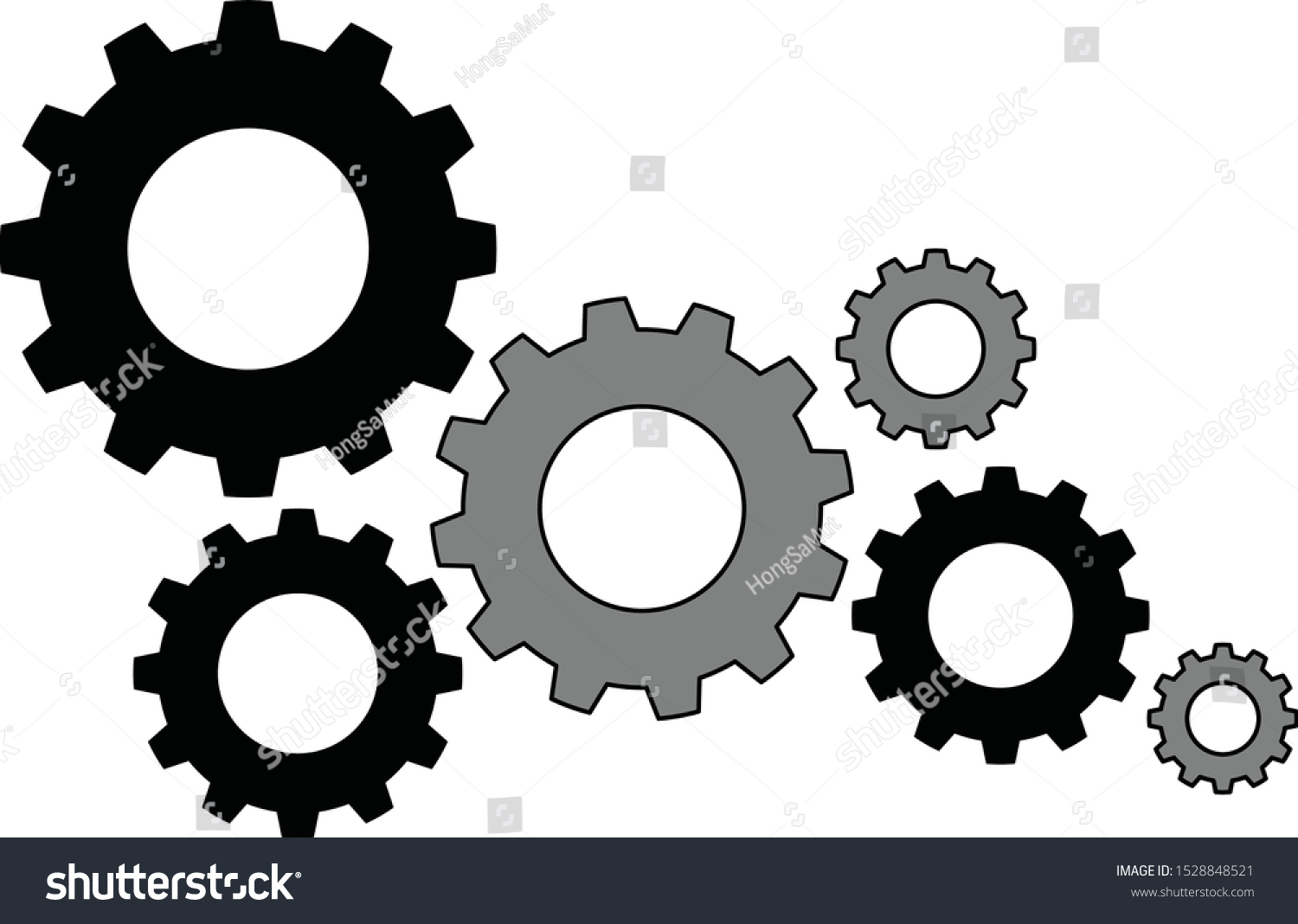 Gear Vector Industrial Engineer Wheel Stock Vector (Royalty Free ...