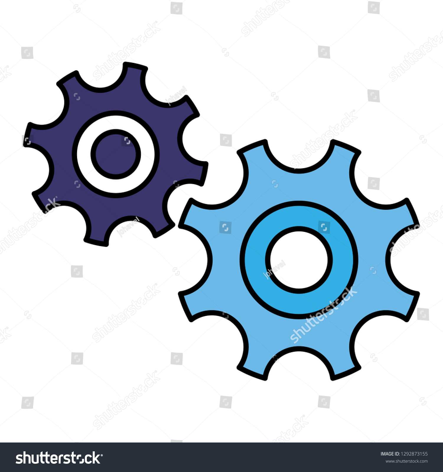 Gear Wheel Design Stock Vector (Royalty Free) 1292873155 | Shutterstock