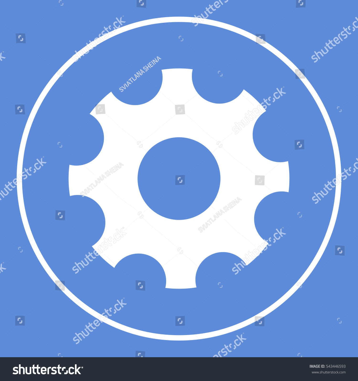 Gear Wheel Settings Icon Stock Vector (Royalty Free) 543446593 ...