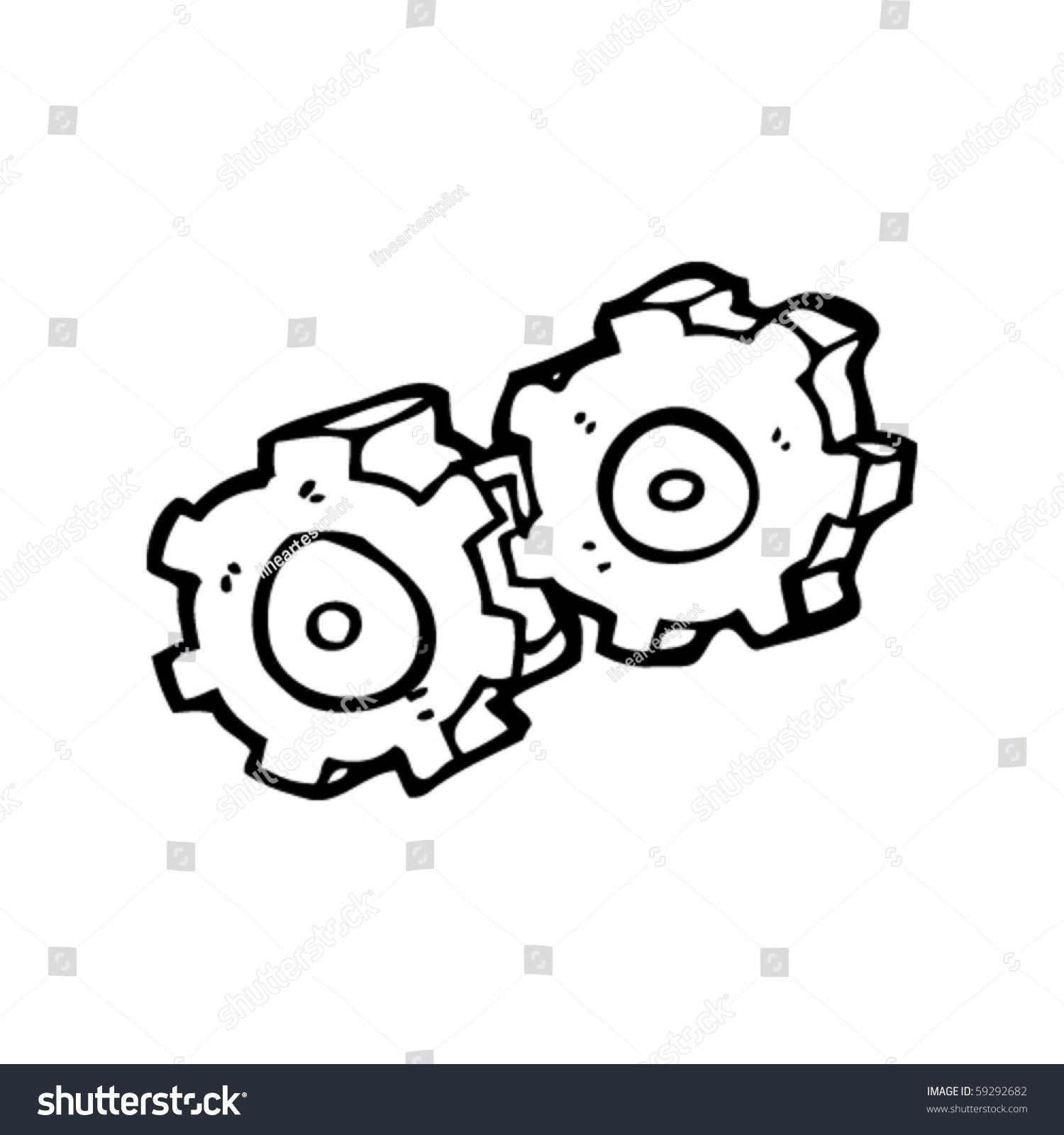 caricatura de engranajes: vector de stock (libre de regalías) 59292682 ...