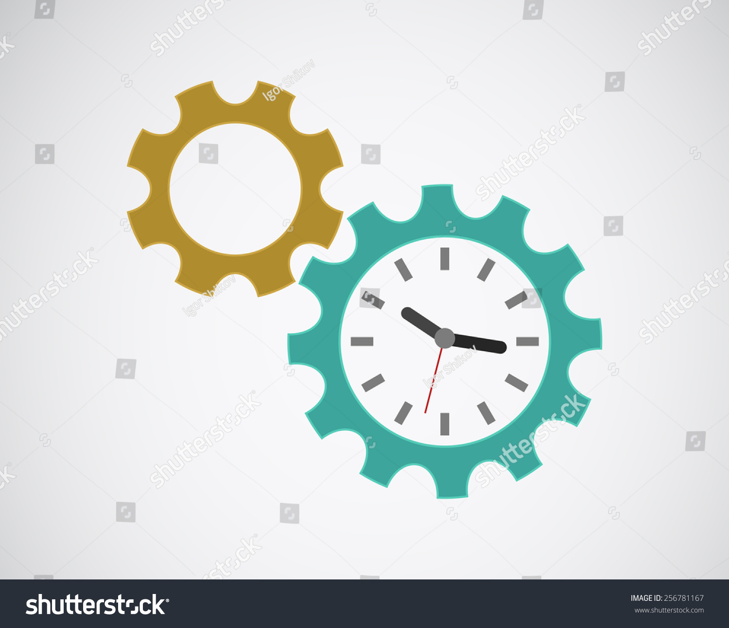 Cog Clock Icon