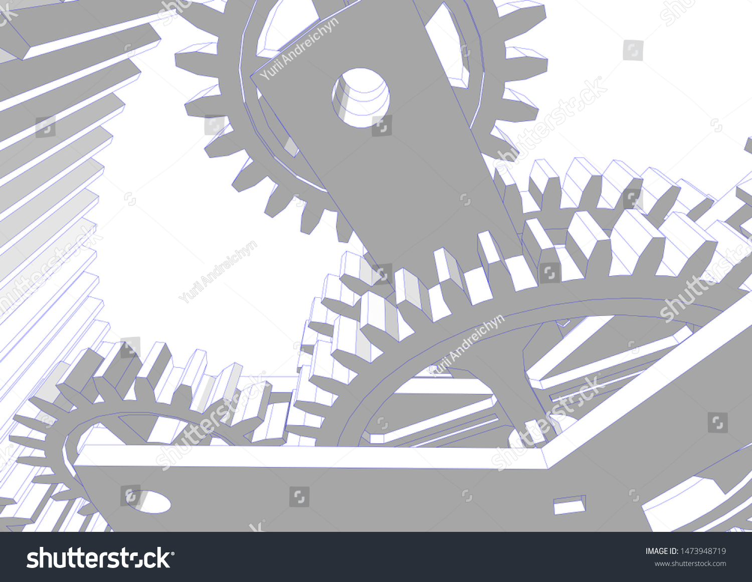 Gears Cogs Vector 3d Illustration Stock Vector (Royalty Free ...