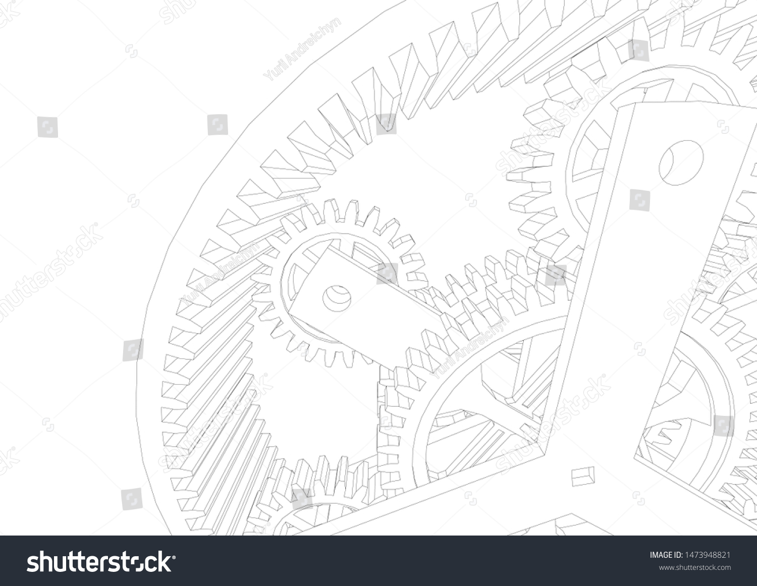 Gears Cogs Vector 3d Illustration Stock Vector (Royalty Free ...
