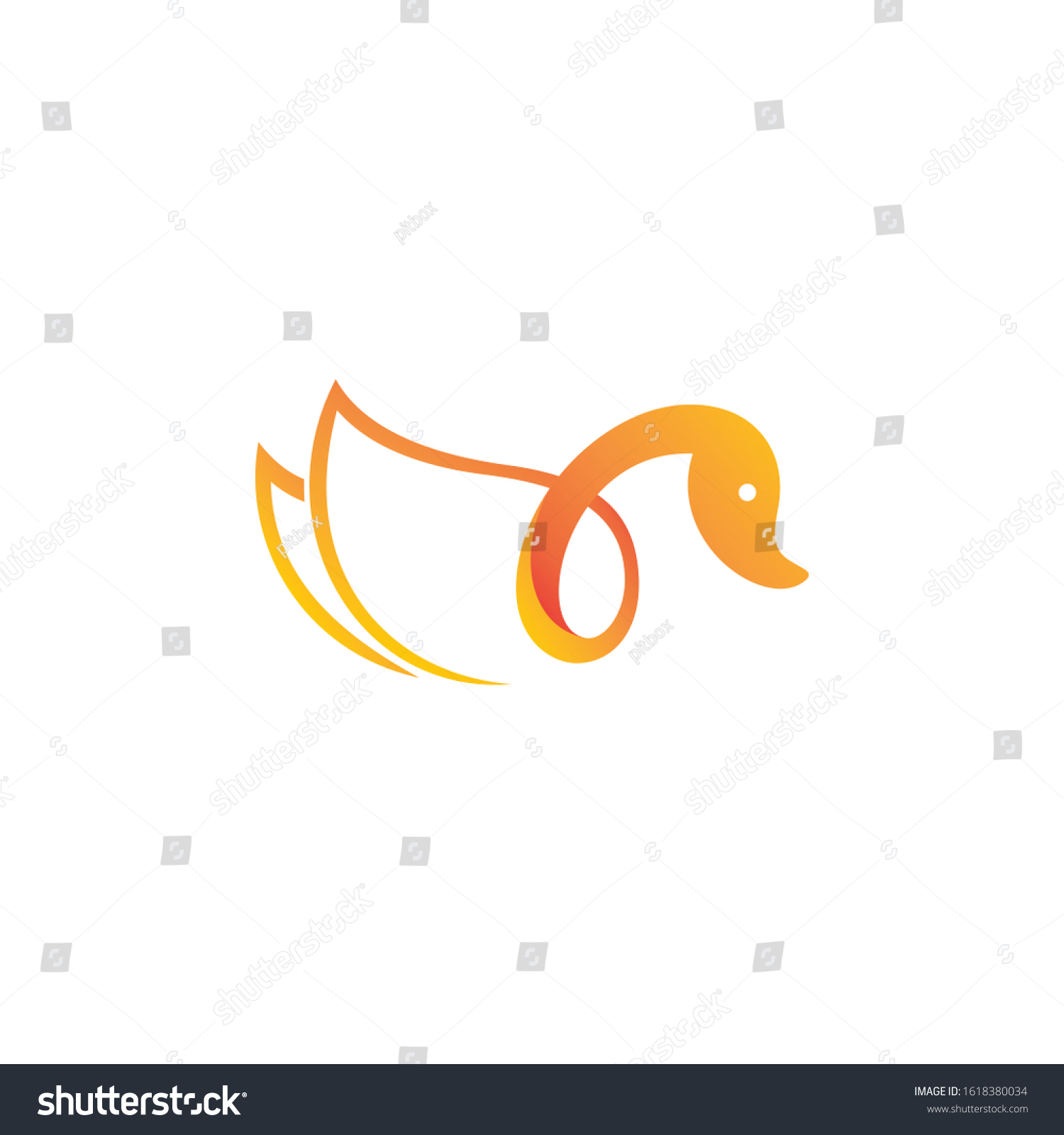 Geese Logo Design Vector Template Stock Vector (Royalty Free ...