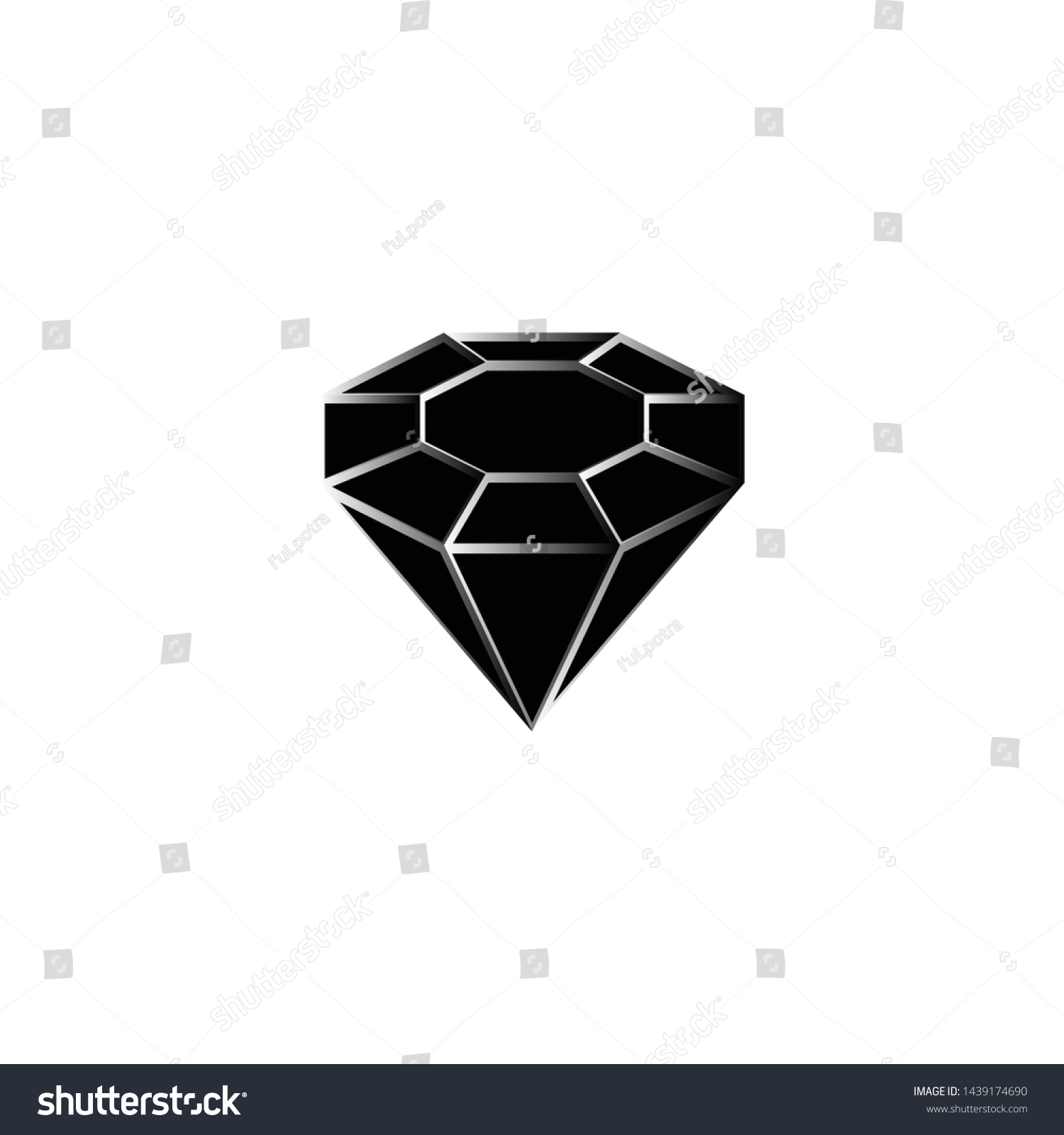 Gem Logos Called Wisdom Symbols Stock Vector (Royalty Free) 1439174690