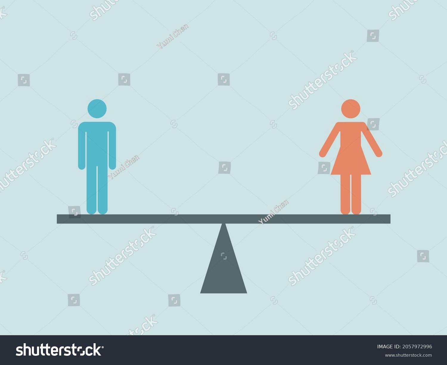Igualdad De Género Igualdad Sexual Relación Vector De Stock Libre