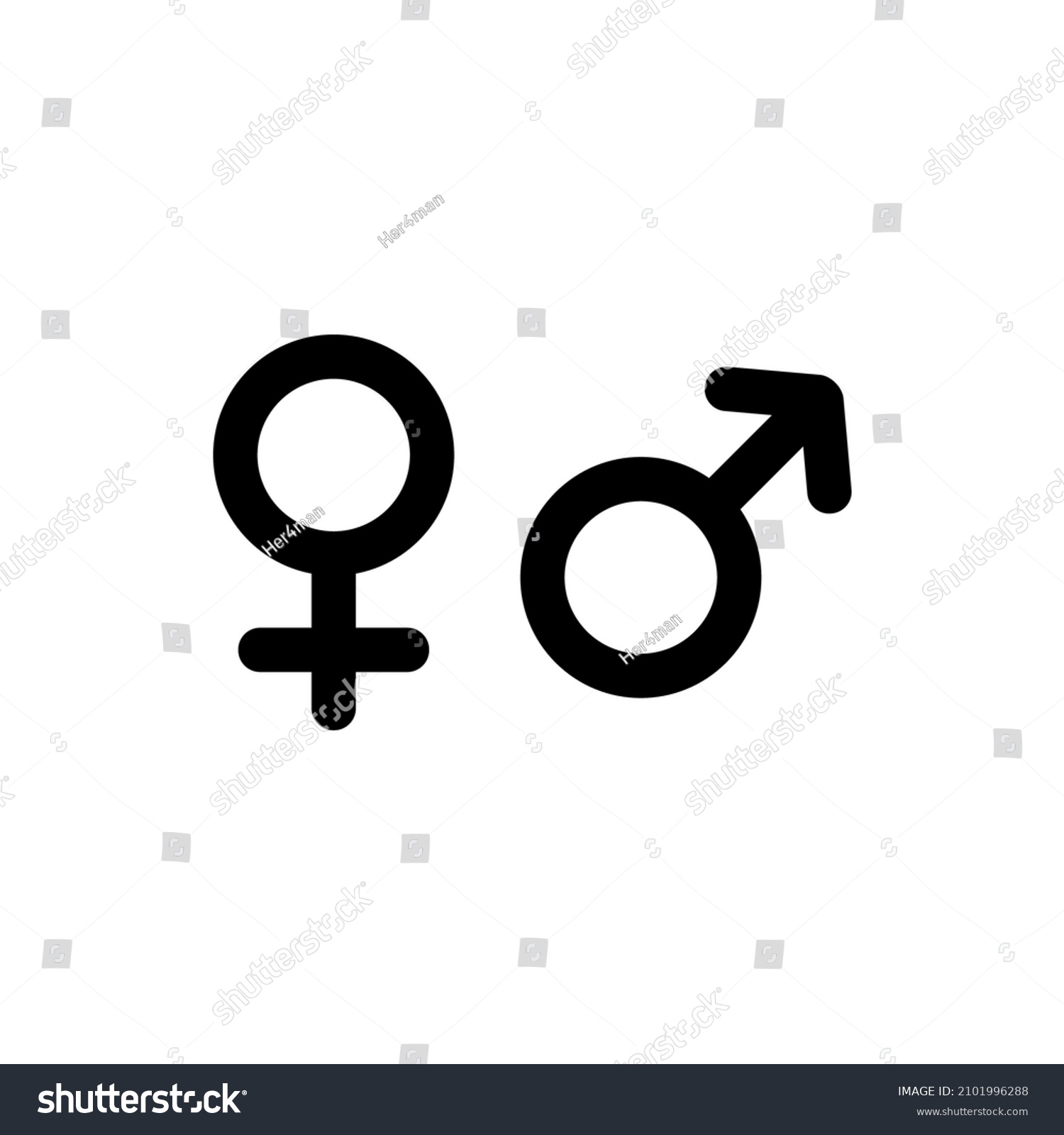 Gender Icon Vector Sex Symbol Flat Stock Vector Royalty Free