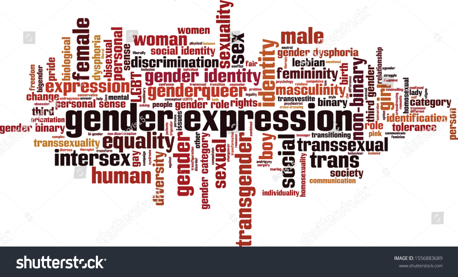 Gender Identity Word Cloud Concept Collage Stock Vector Royalty Free