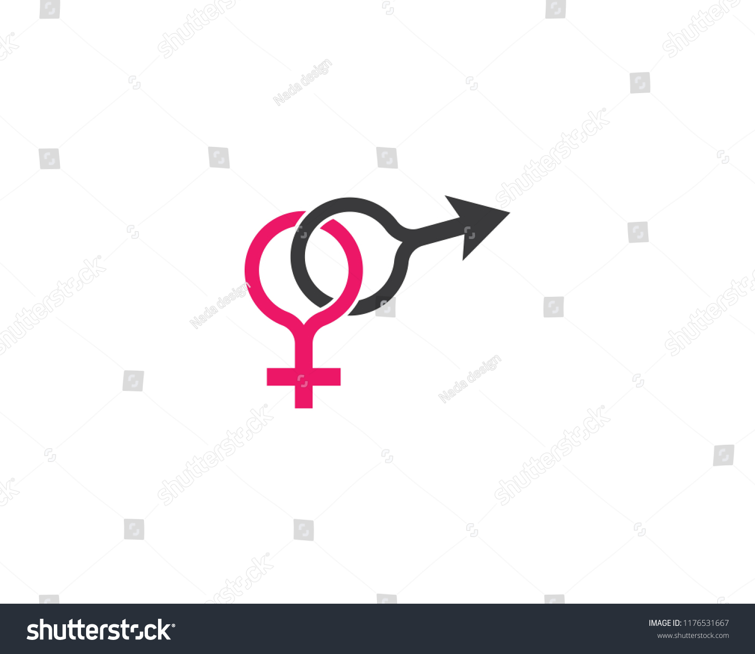 Gender Logo Icon Stock Vector (Royalty Free) 1176531667