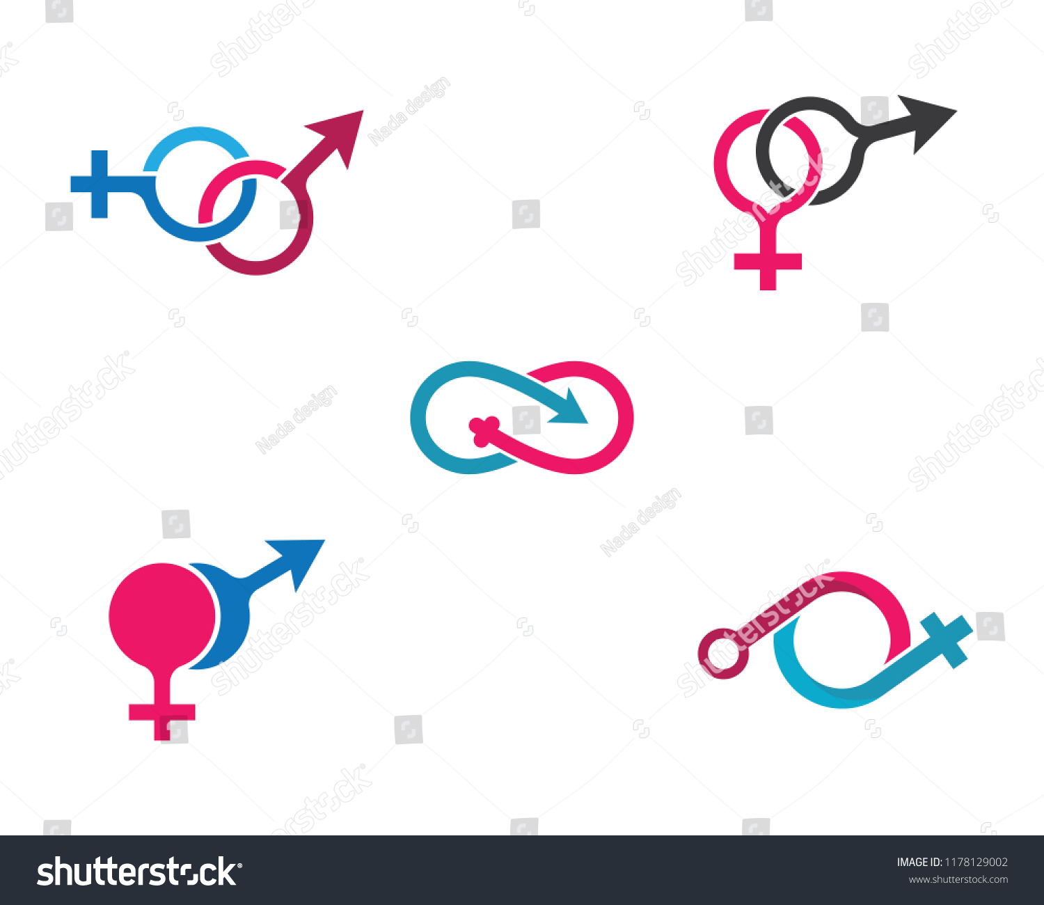 Gender Logo Icon Stock Vector (Royalty Free) 1178129002 | Shutterstock