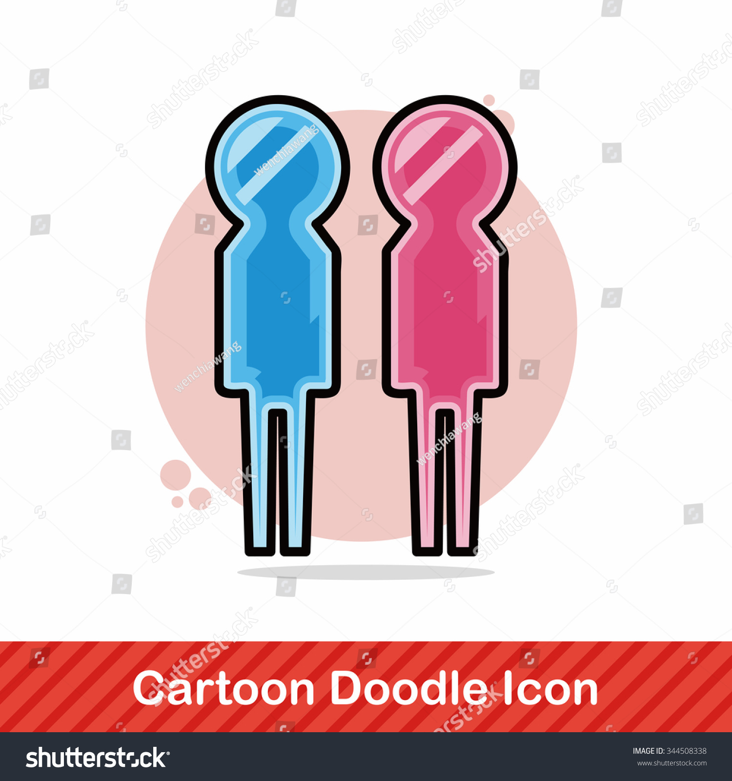 Gender Sign Doodle Stock Vector (Royalty Free) 344508338 | Shutterstock