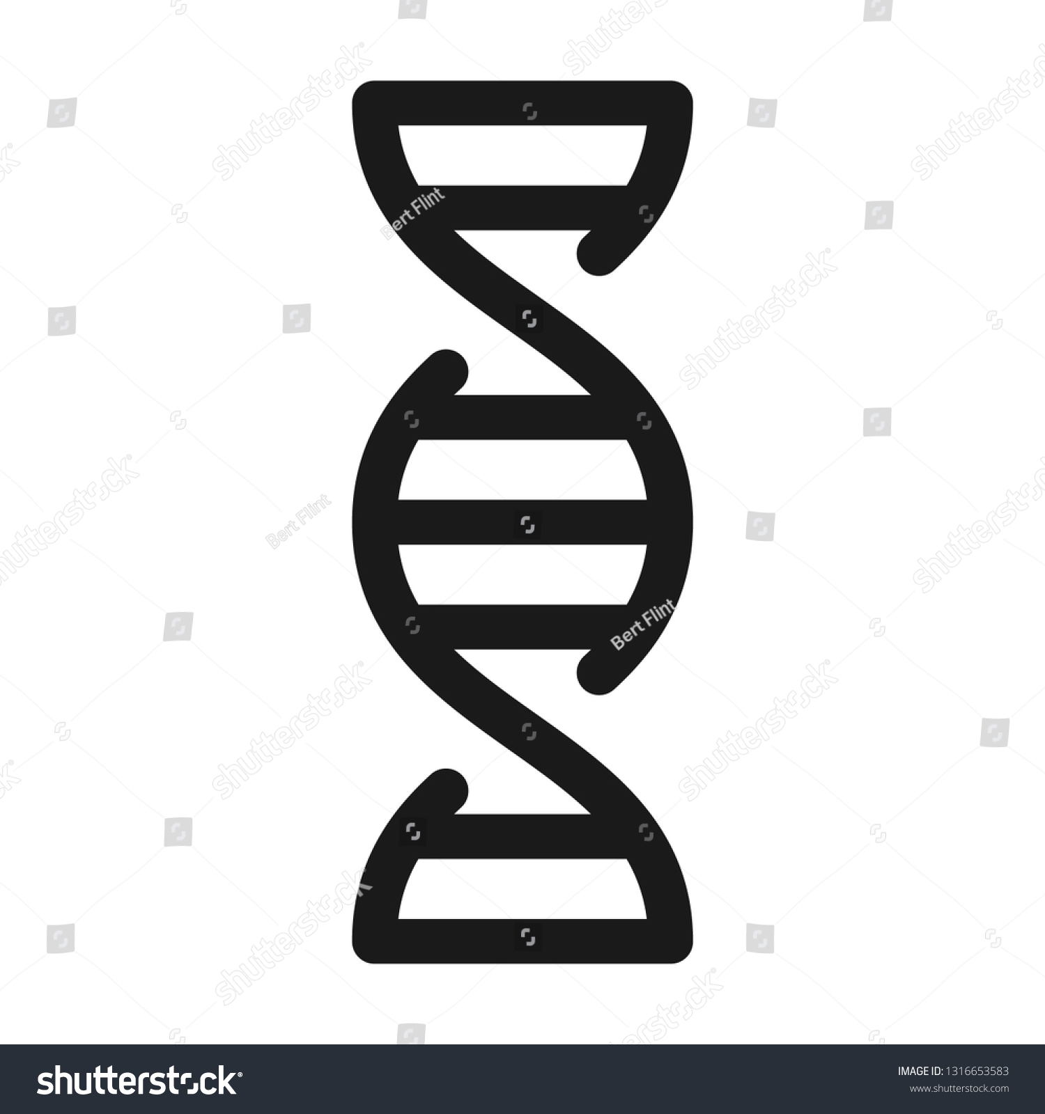 Gene Icon Line Style Stock Vector (Royalty Free) 1316653583 | Shutterstock