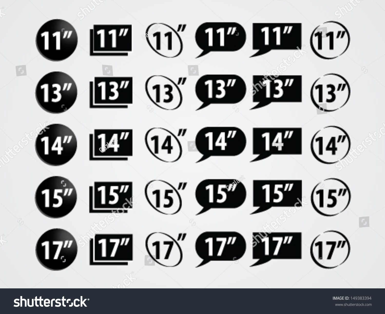 General Screen Size Advertisement Stock Vector (Royalty Free) 149383394 ...