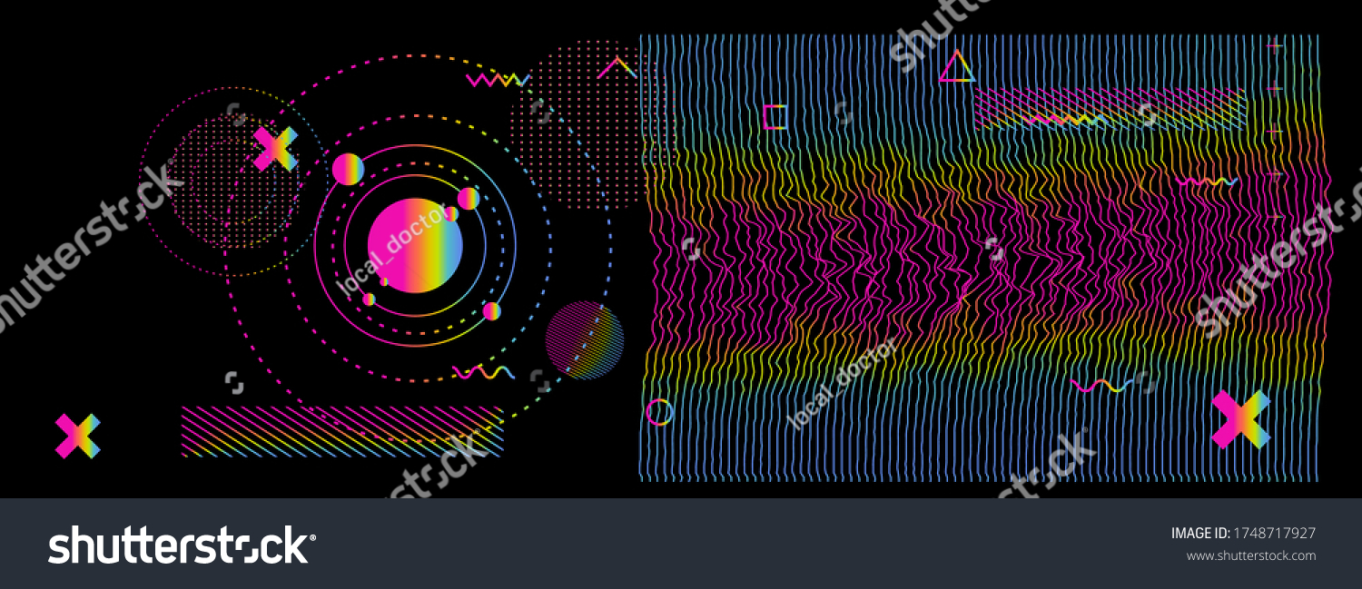 Generative Art Data Visualization Simplex Perlin Stock Vector (Royalty ...