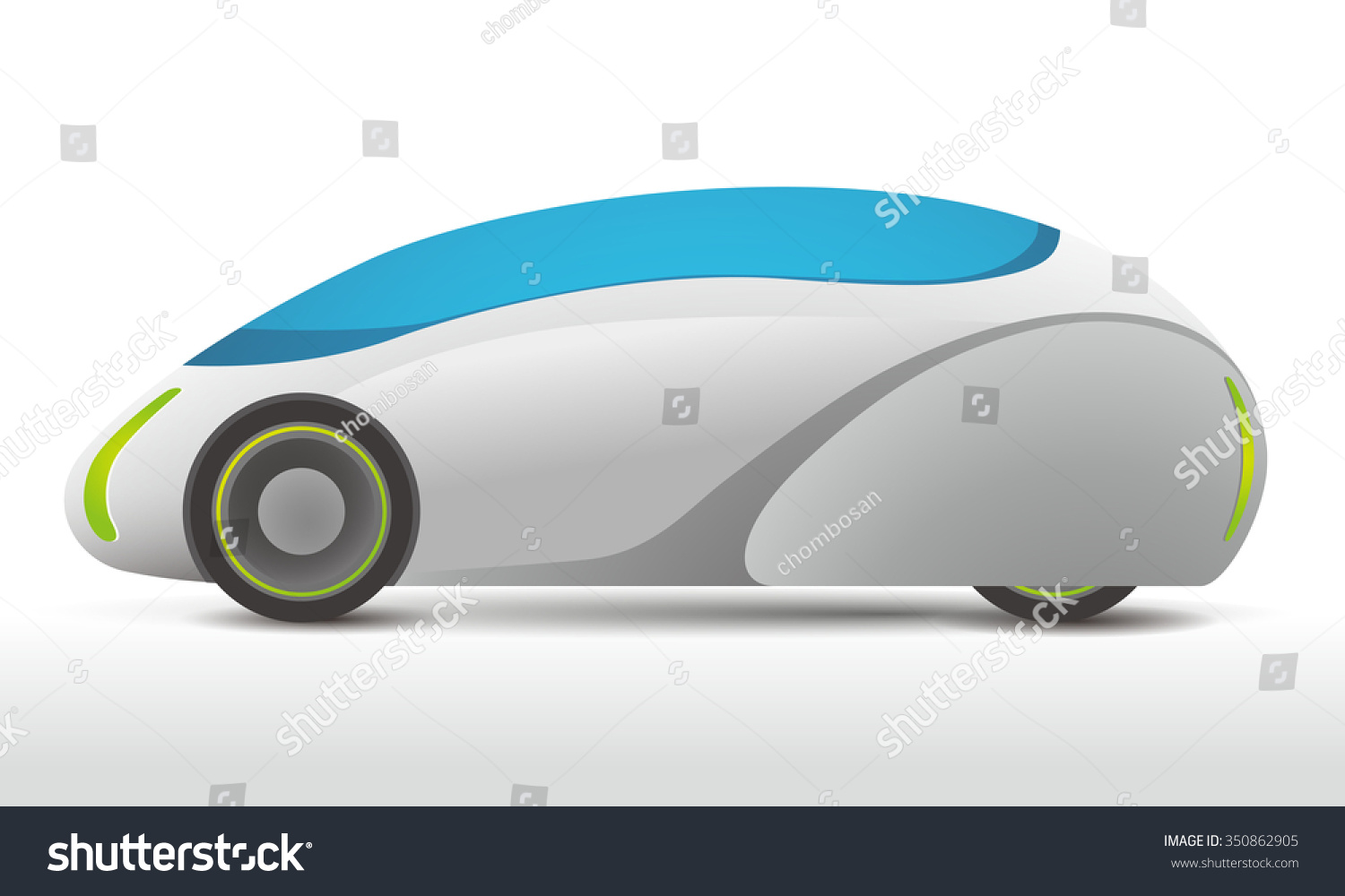 Generic Future Car Side View Vector Stock Vector (Royalty Free ...