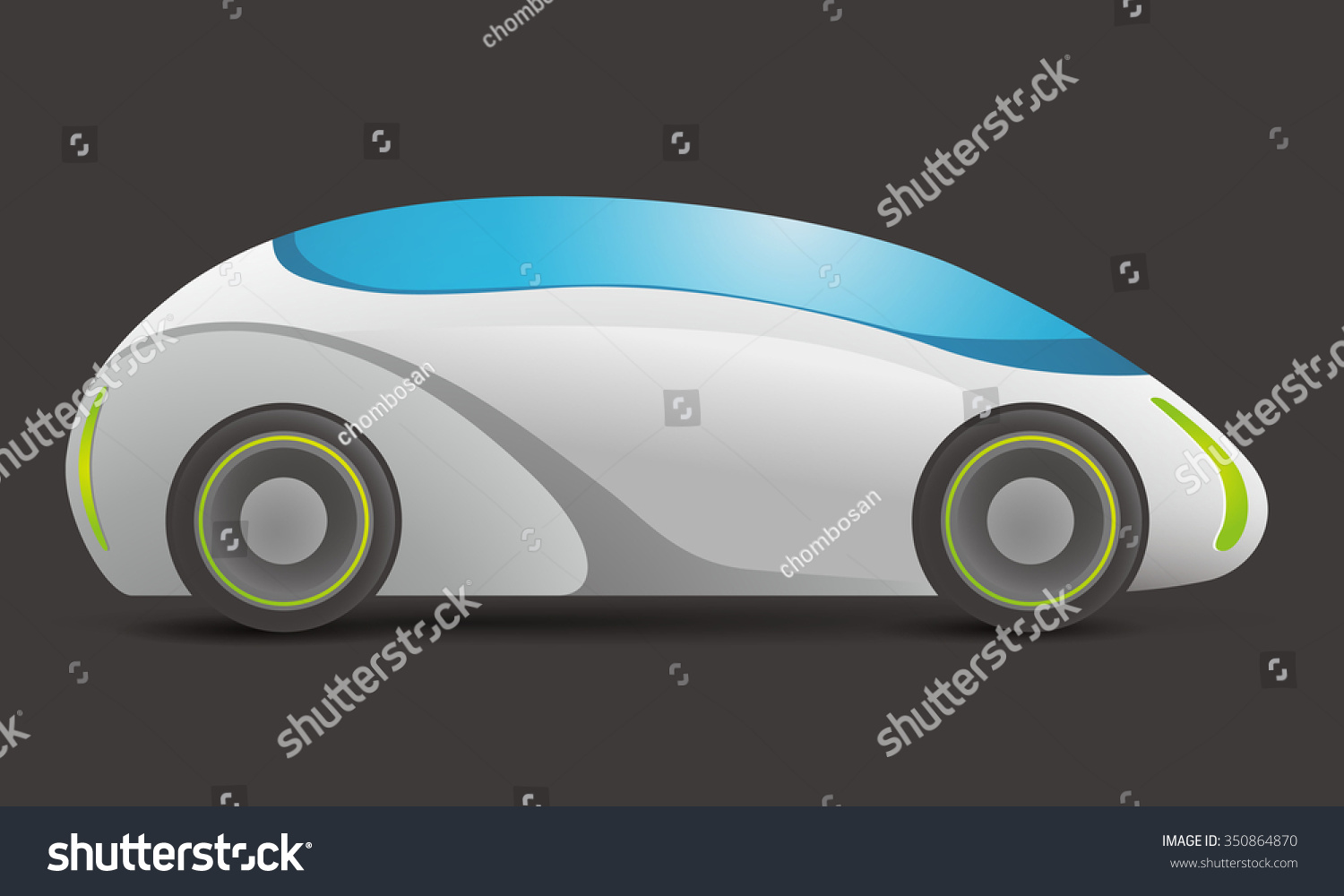 Generic Future Vehicle Side View Vector Stock Vector (Royalty Free ...