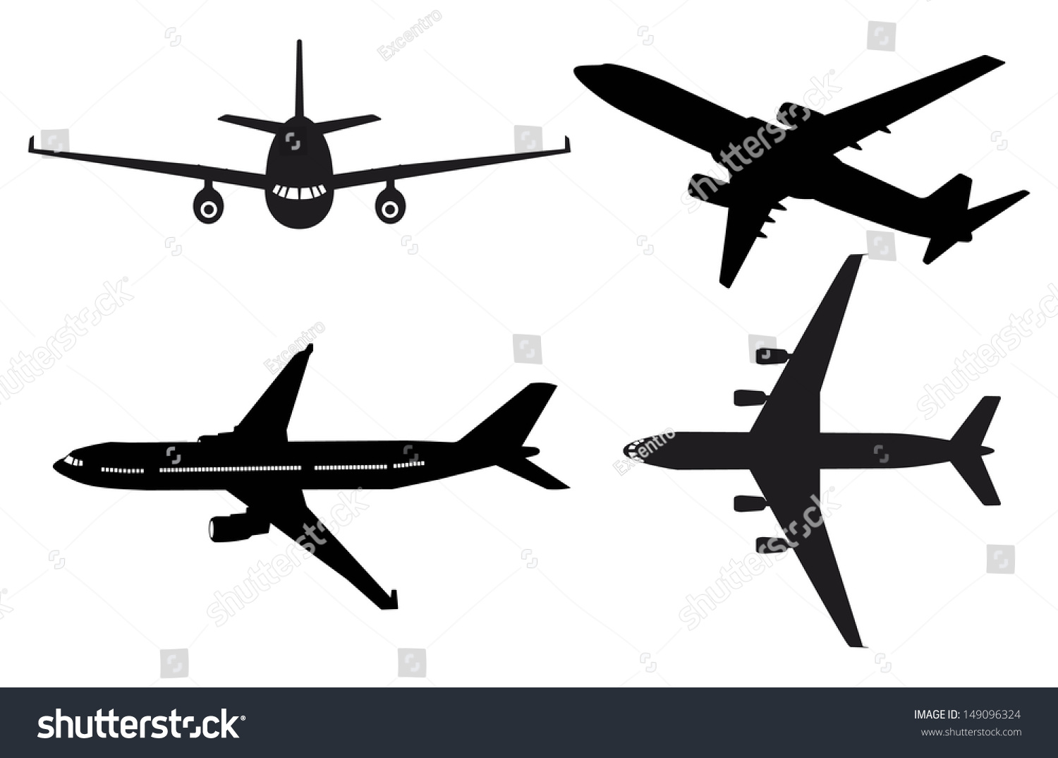 82 Airplane boeing outline Stock Vectors, Images & Vector Art ...