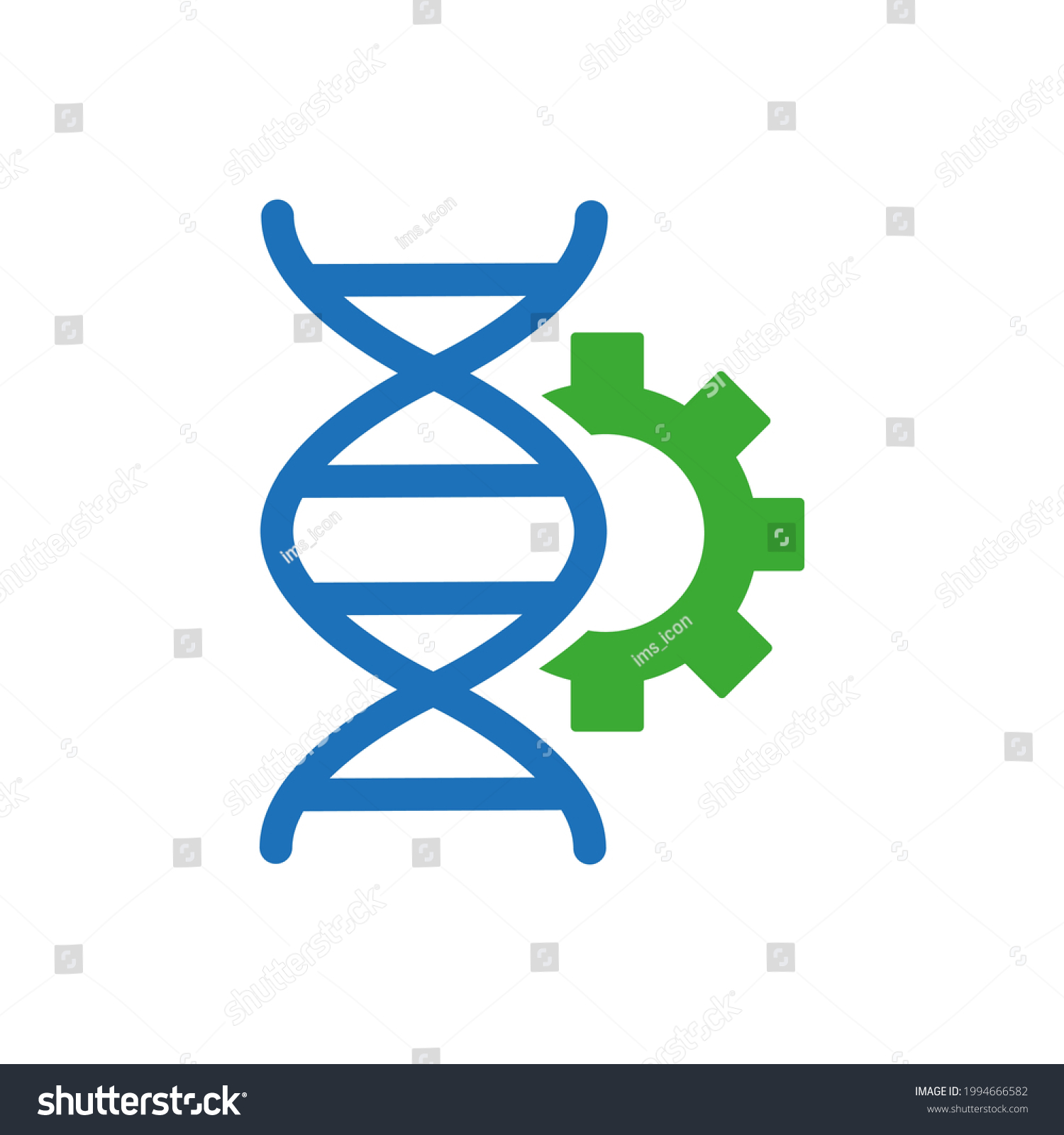 Genetic Engineering Dna Cog Wheel Logo Stock Vector (Royalty Free ...
