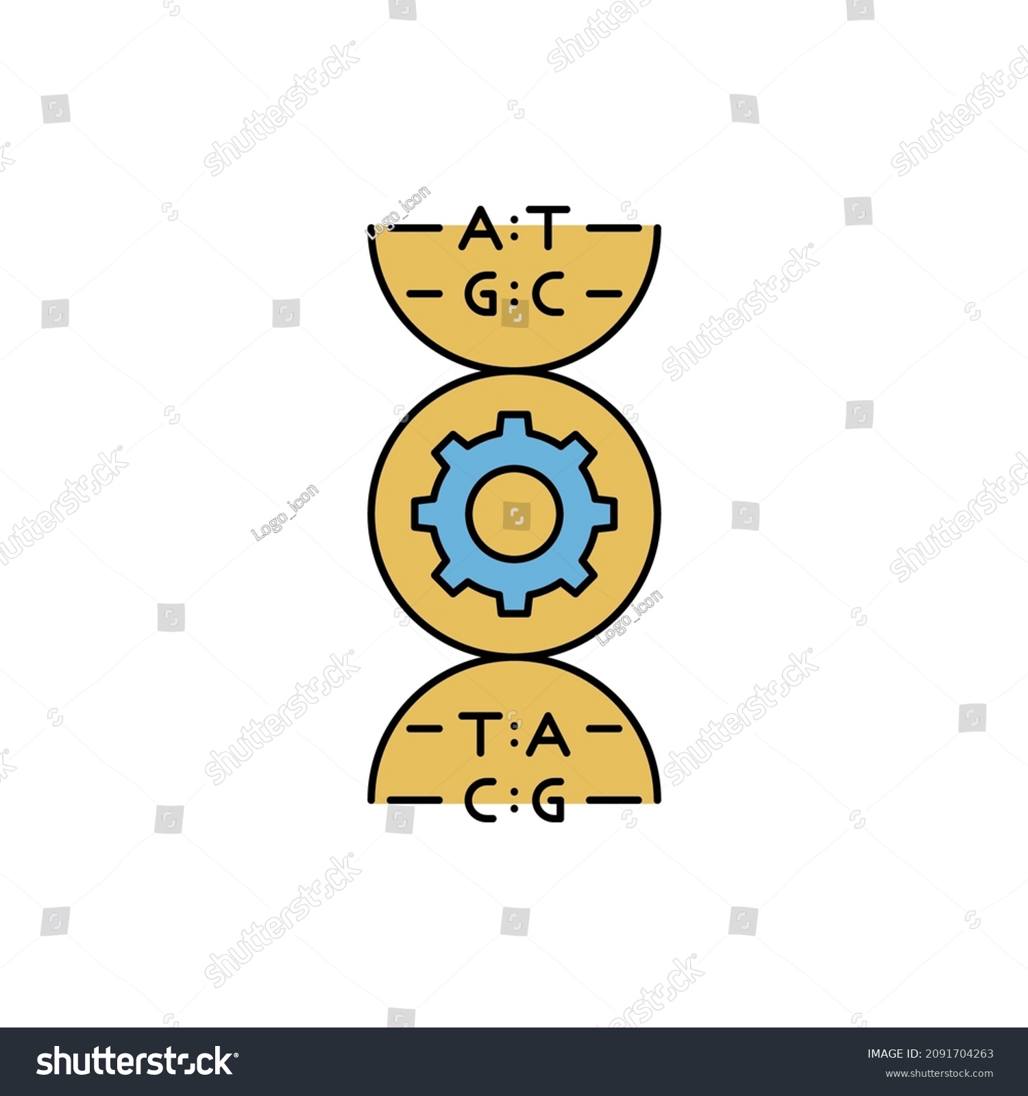 ícono de cuidado de ADN para: vector de stock (libre de regalías ...