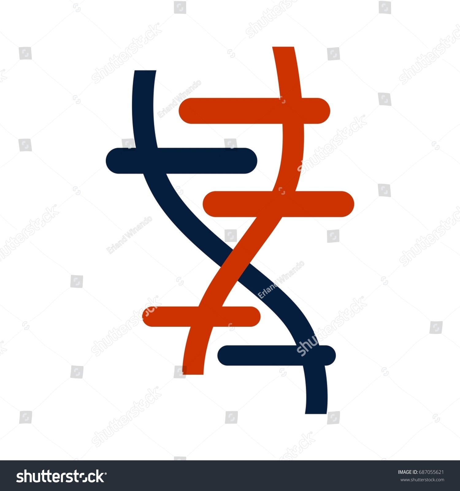 Genetics Logo Design Concept Template Stock Vector (Royalty Free ...