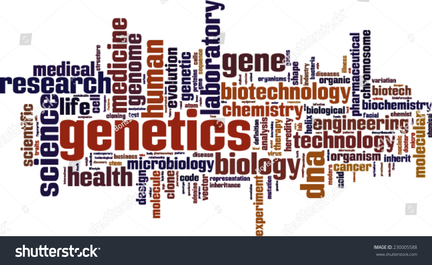 Genetics Word Cloud Concept Vector Illustration: vector de stock (libre ...