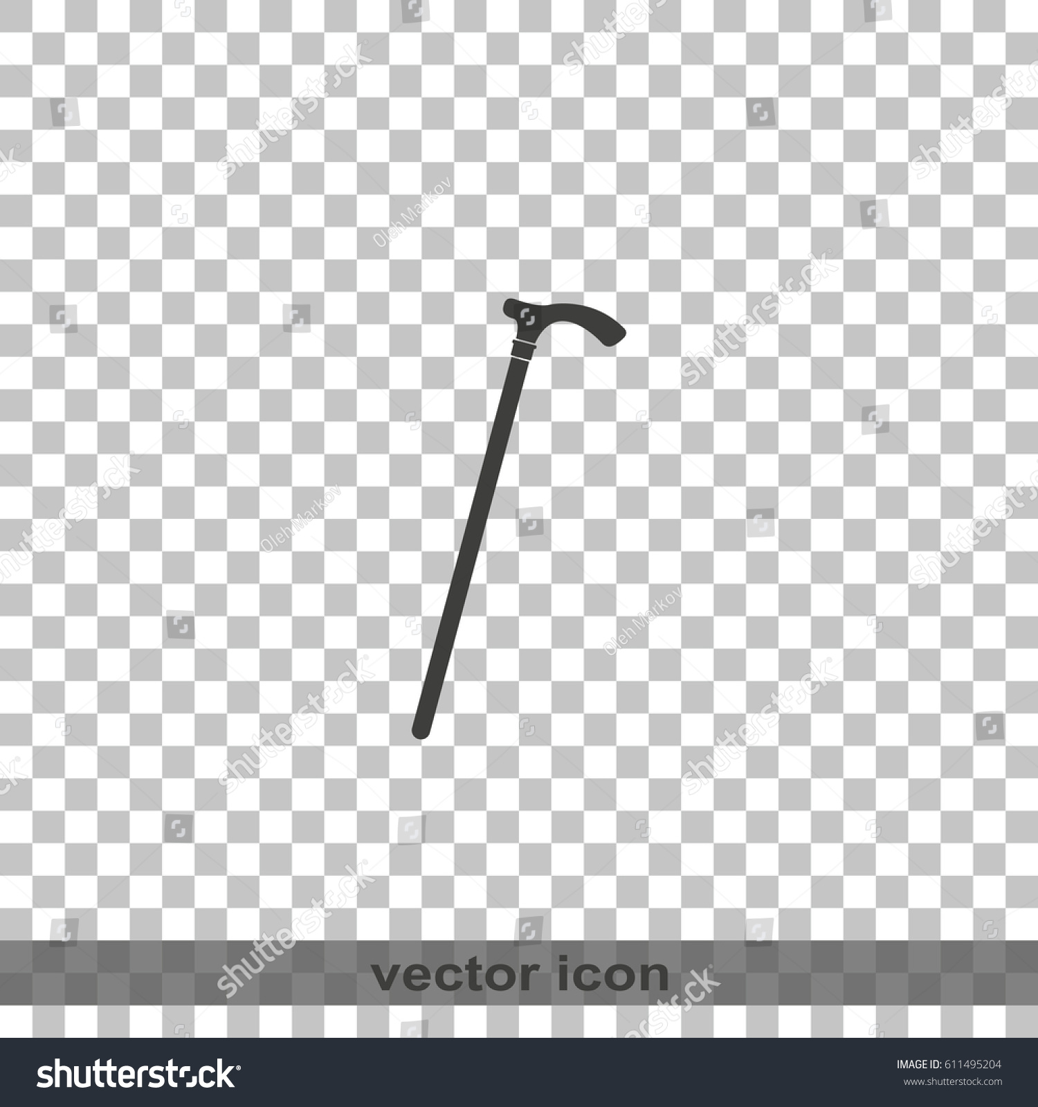 Gentleman Cane Icon Stock Vector (Royalty Free) 611495204 | Shutterstock
