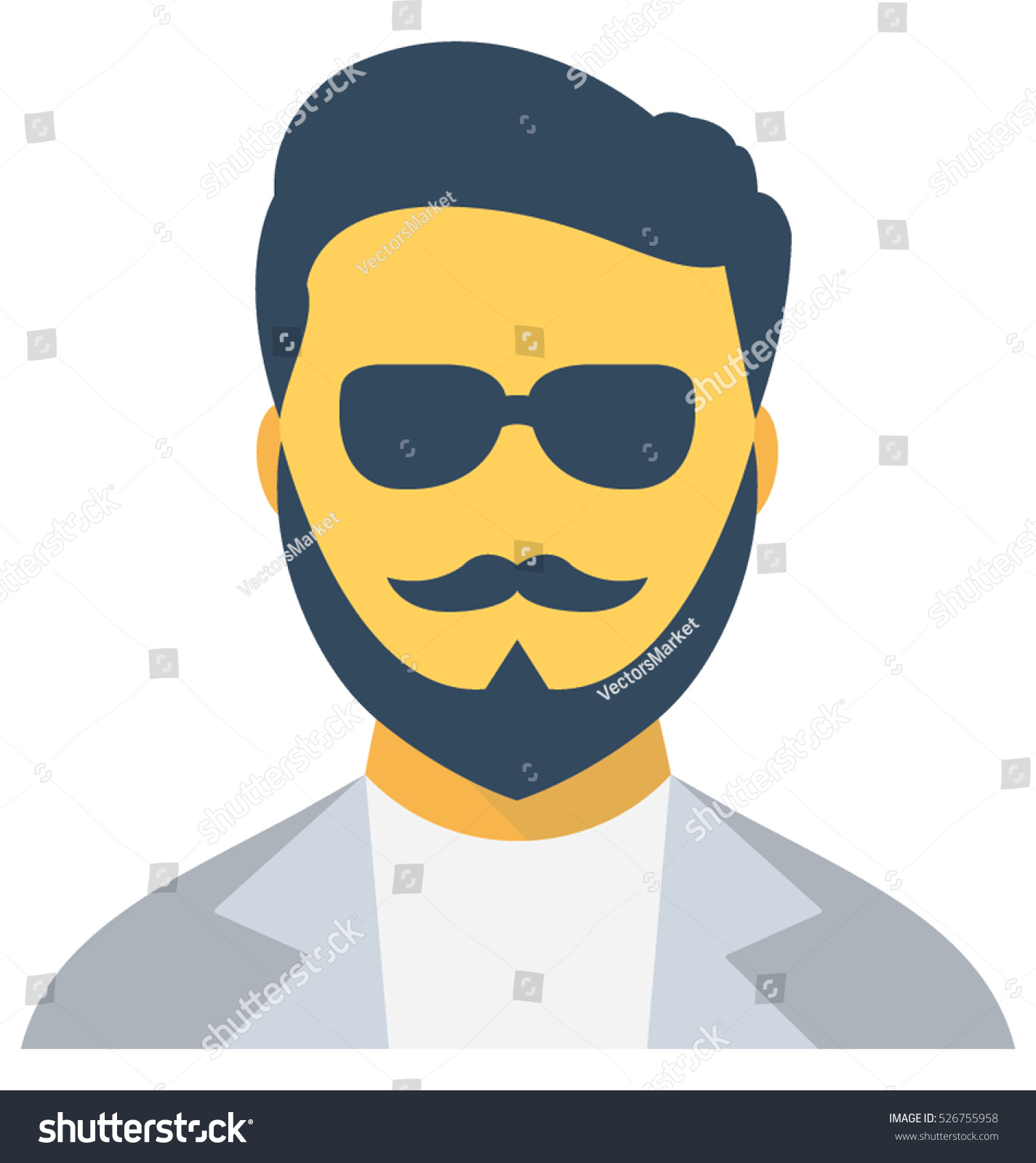 Gentleman Vector Icon Stock Vector (Royalty Free) 526755958 | Shutterstock
