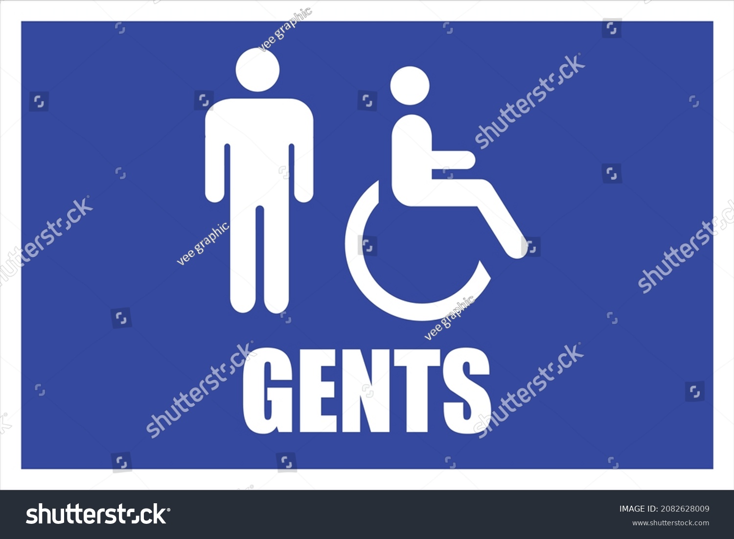 Gents Restroom Sign Vector Design Stock Vector (Royalty Free ...