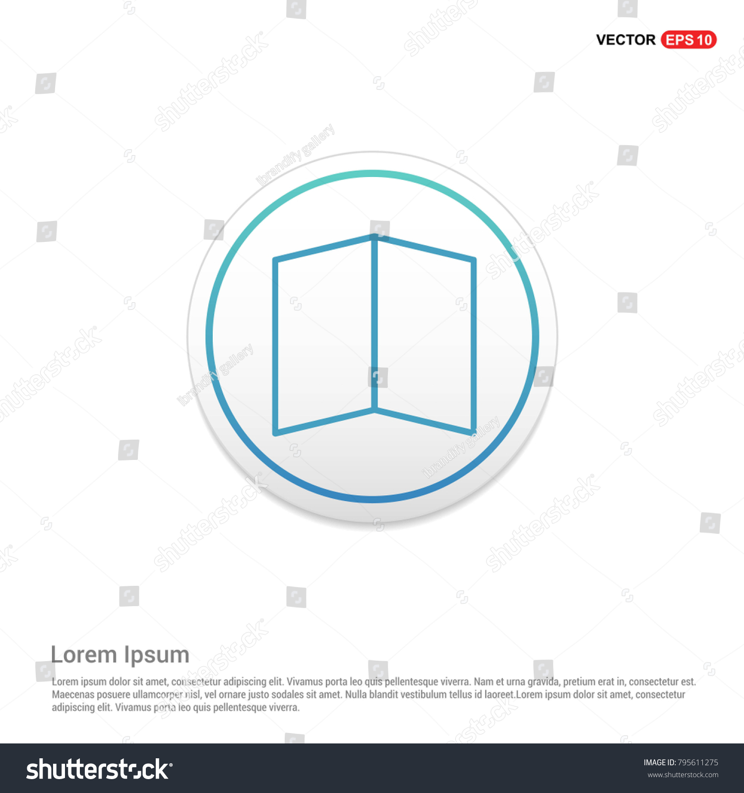 Geography Map Icon White Background Icon Stock Vector (Royalty Free ...