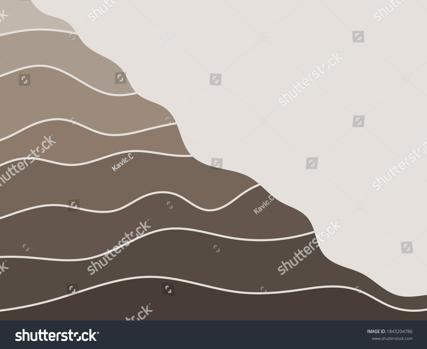 Geologic Layered Slope Sedimentary Structure 库存矢量图（免版税）1843204786 ...