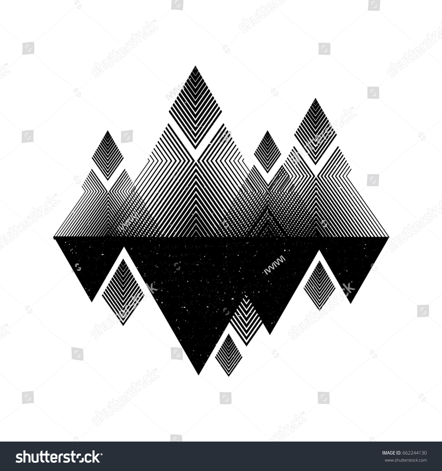 Geomerty Design Compositionvector Geometric Triangle Background Stock ...