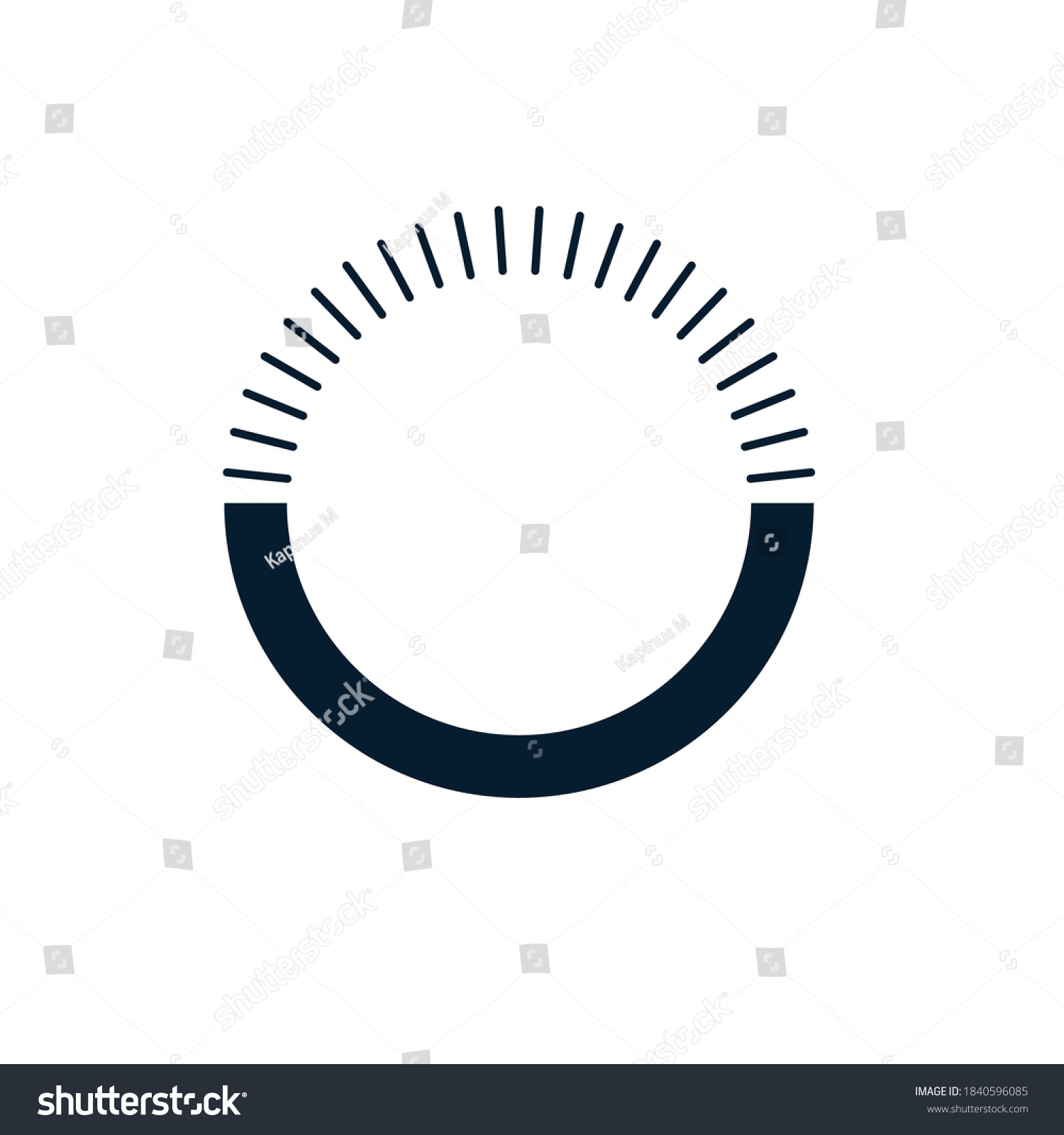 Geometric Abstract Sun Decorative Element Vector Stock Vector (Royalty ...