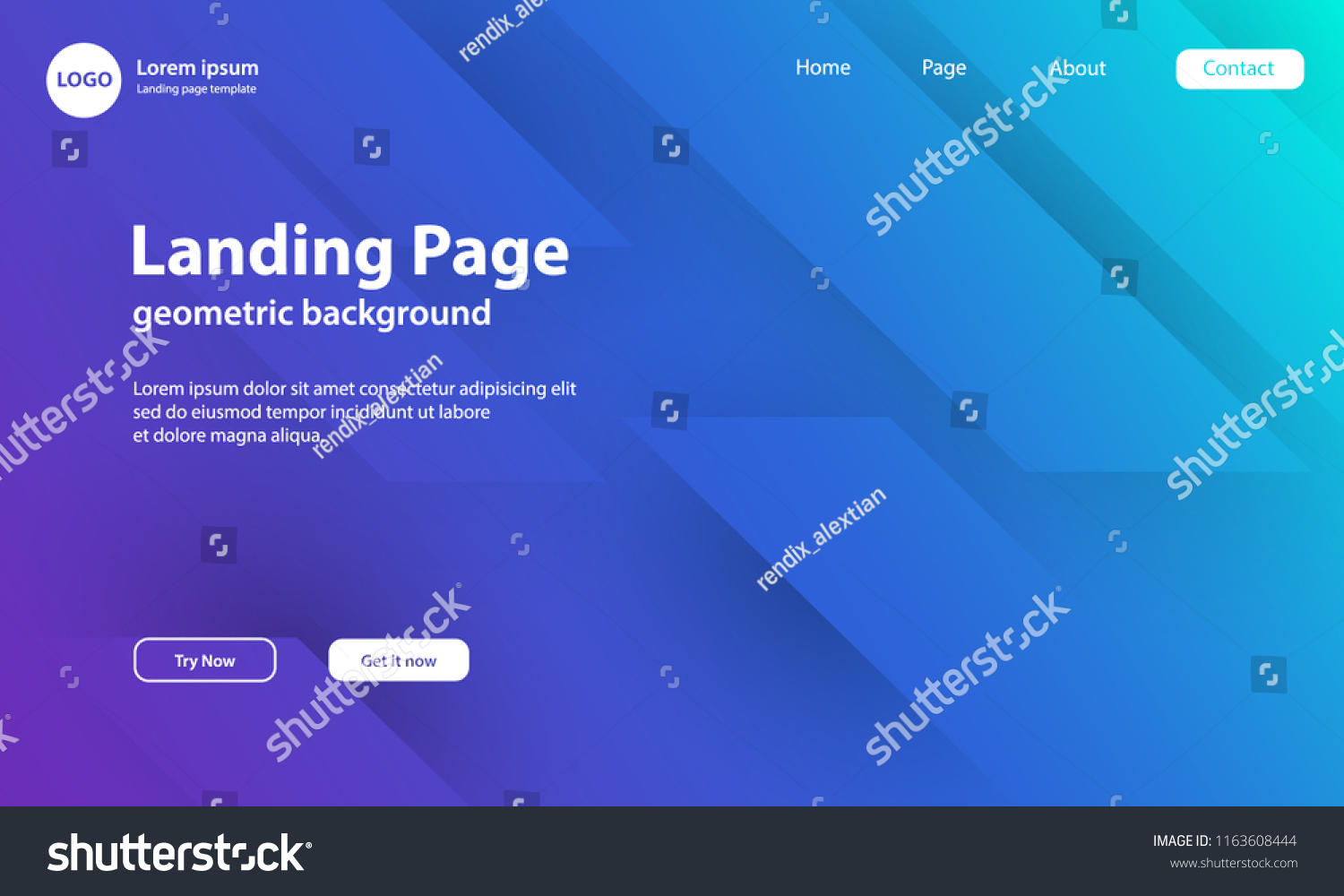 Geometric Background Dynamic Shapes Composition Vector Stock Vector ...
