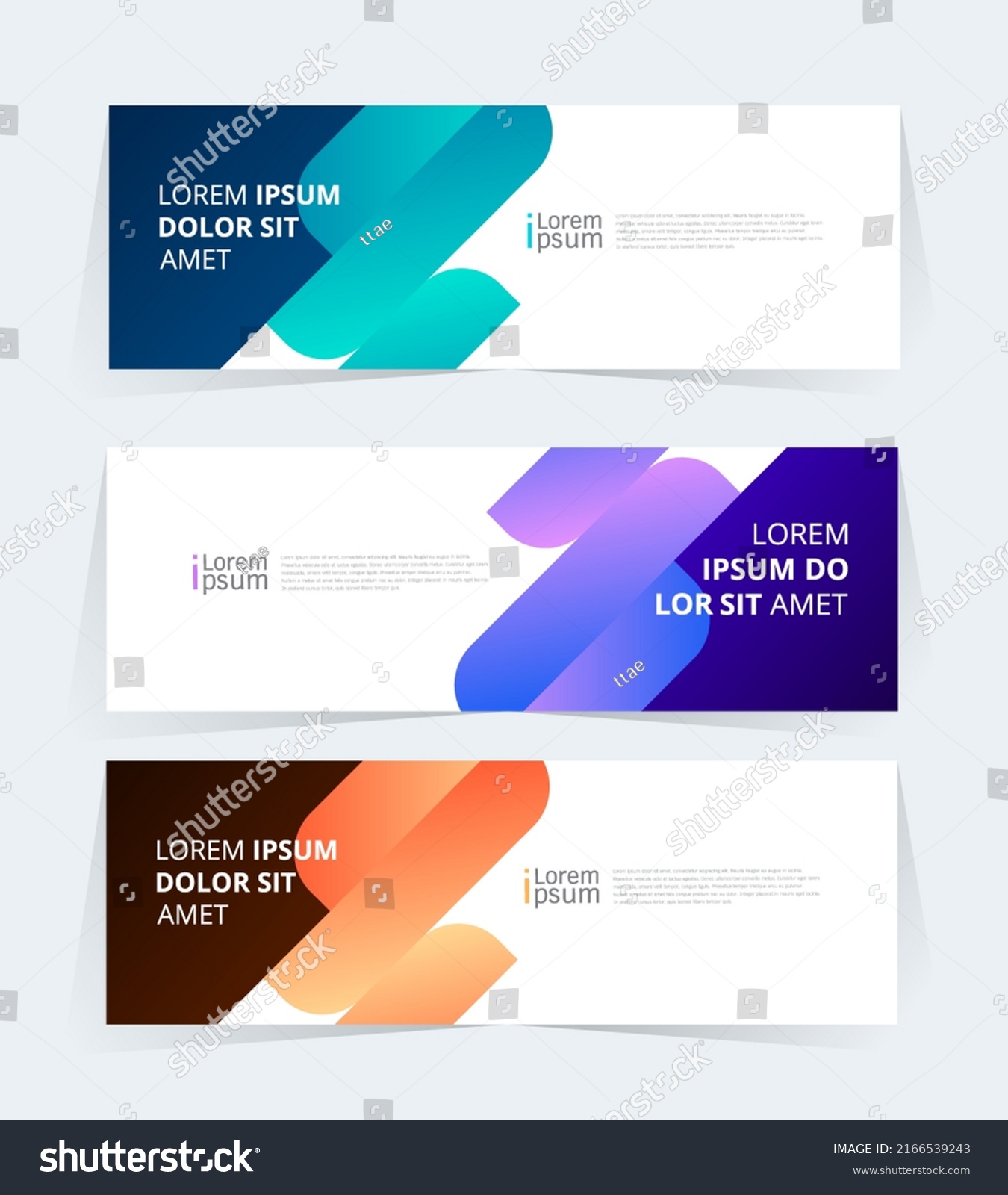 Geometric Banner Design Vector Presentation Template Stock Vector ...