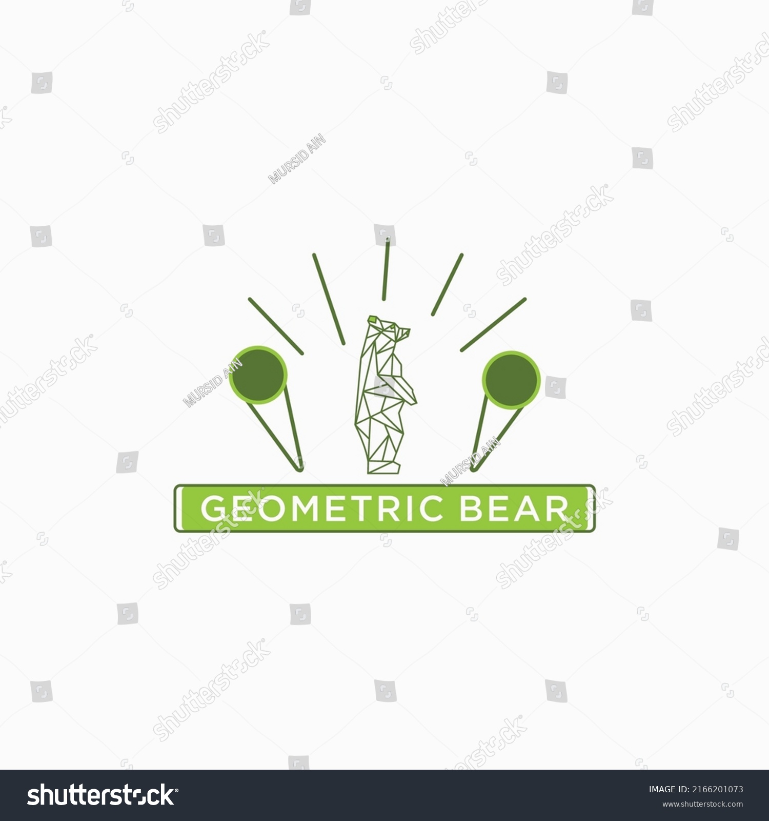 Geometric Bear Logo Icon Design Vector Stock Vector (Royalty Free ...