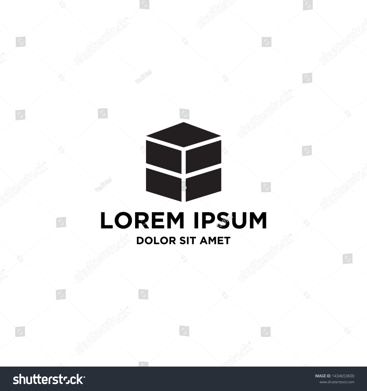 Geometric Cube Logo Symbol Icon Vector Stock Vector (Royalty Free ...