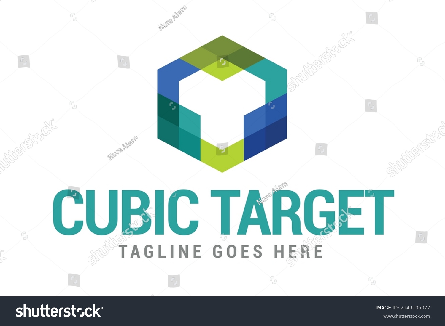 Geometric Cube Logo Vector Icon Symbol Stock Vector (Royalty Free ...