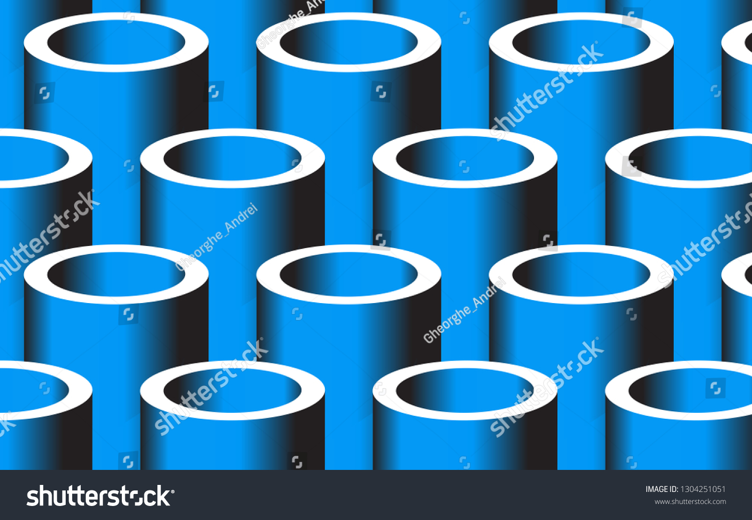 Geometric Cylinders Background Stock Vector (Royalty Free) 1304251051 ...