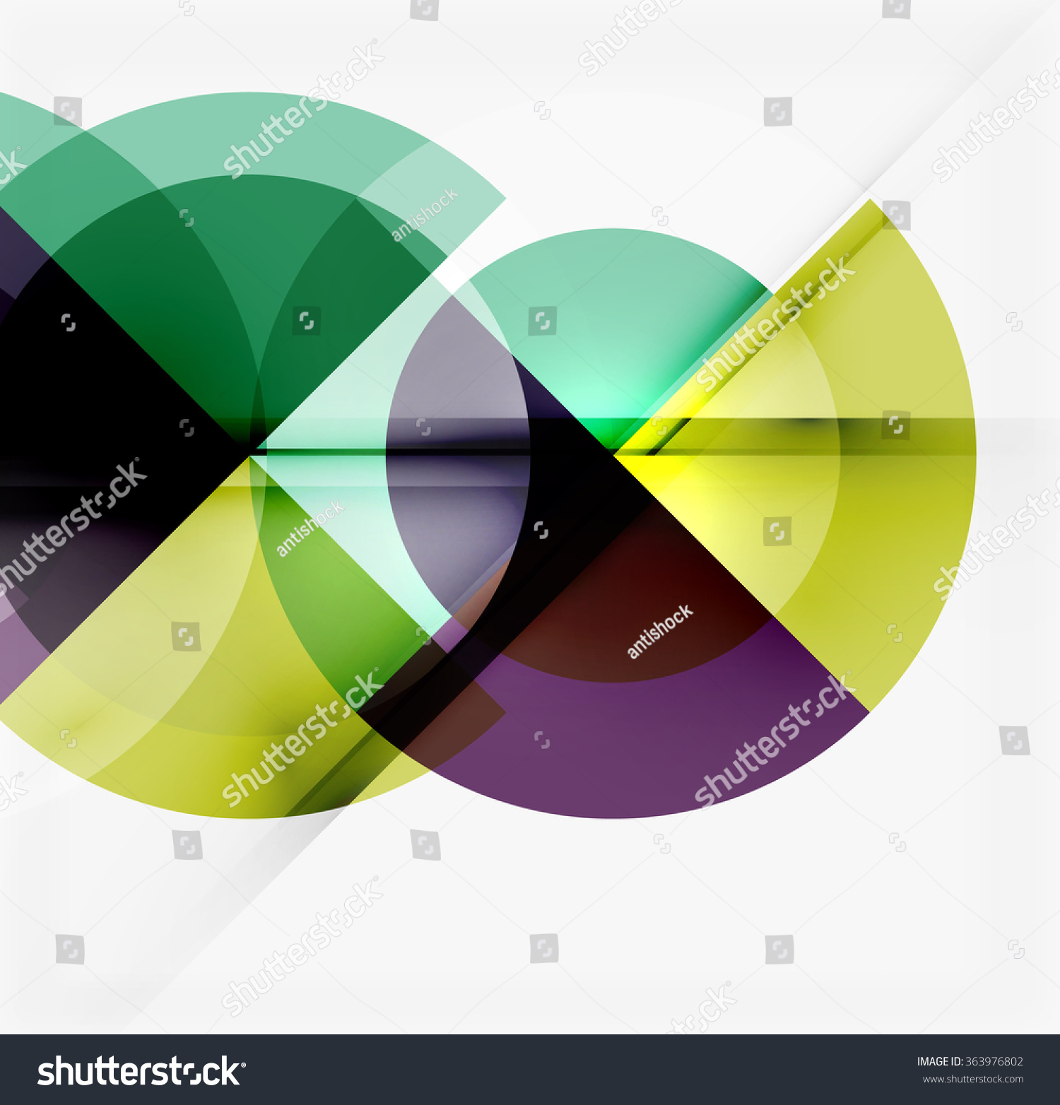 Geometric Design Abstract Background Circles Stock Vector (Royalty Free ...