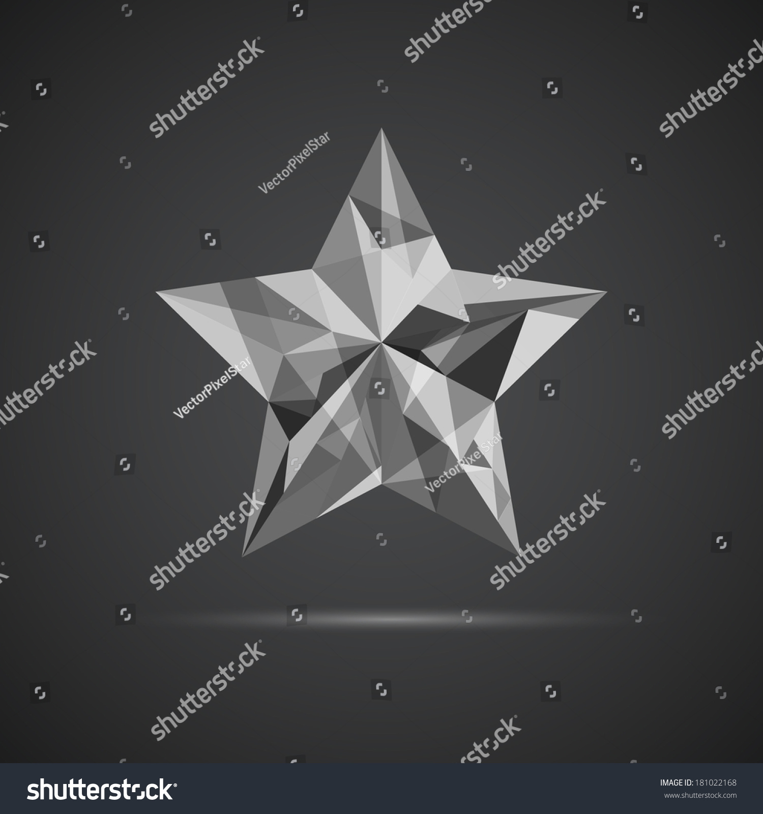 Geometric Diamond Star Stock Vector 181022168 - Shutterstock