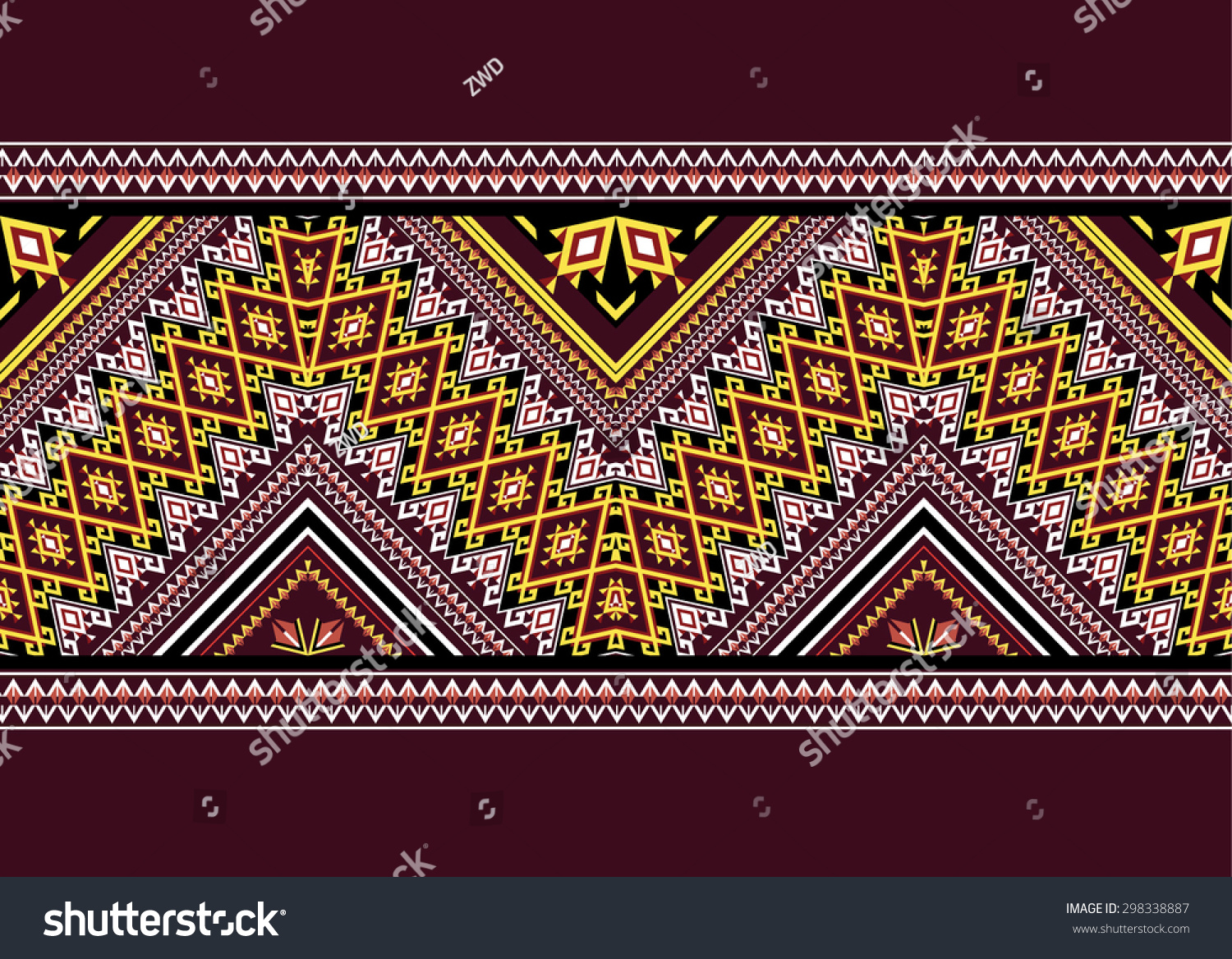 Geometric Ethnic Pattern Design Background Wallpaper Stock Vector ...