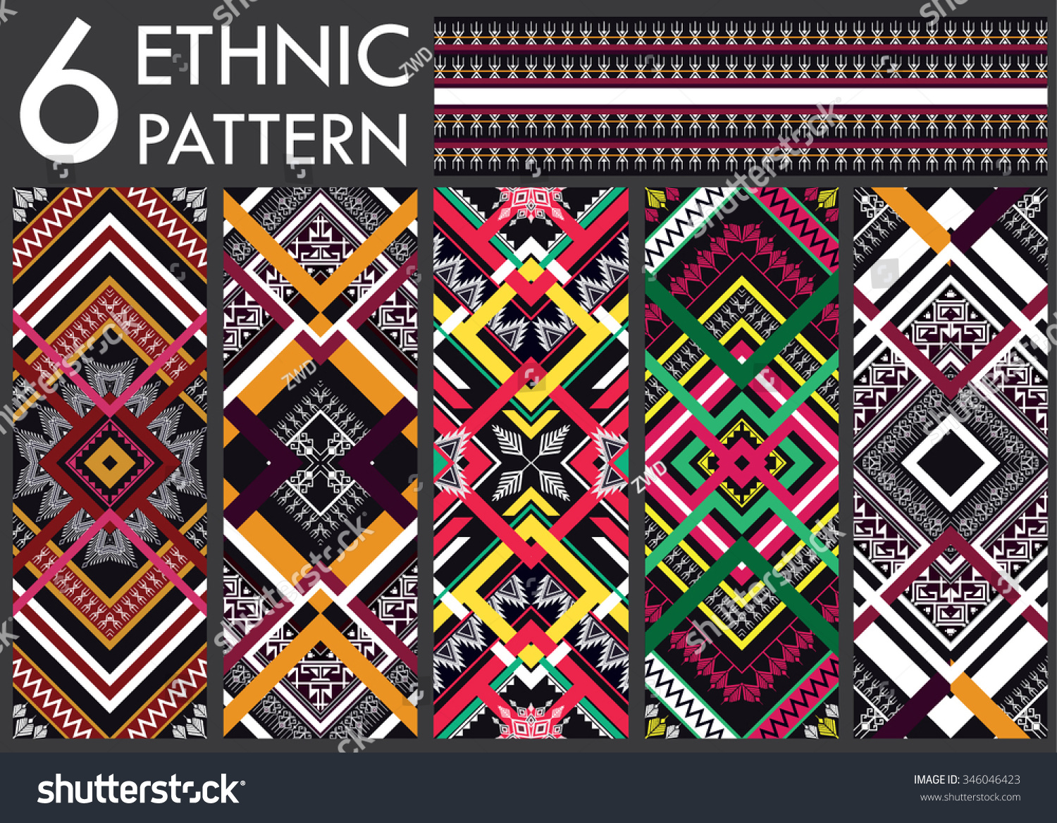 Geometric Ethnic Pattern Seamless Design Background Stock Vector ...