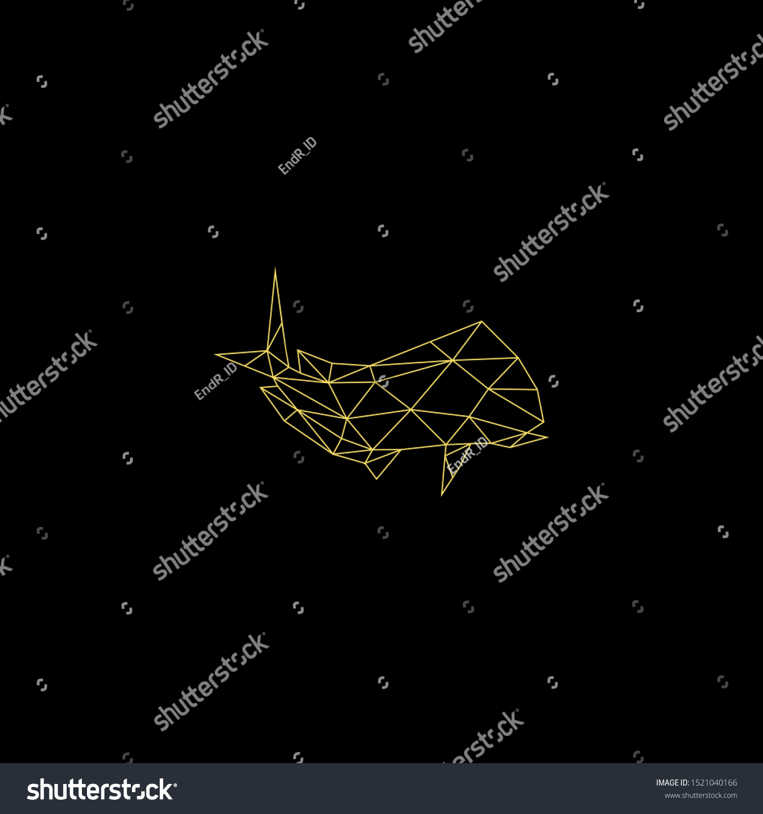 Geometric Fish Outline Logo Design Vector Stock Vector (Royalty Free ...