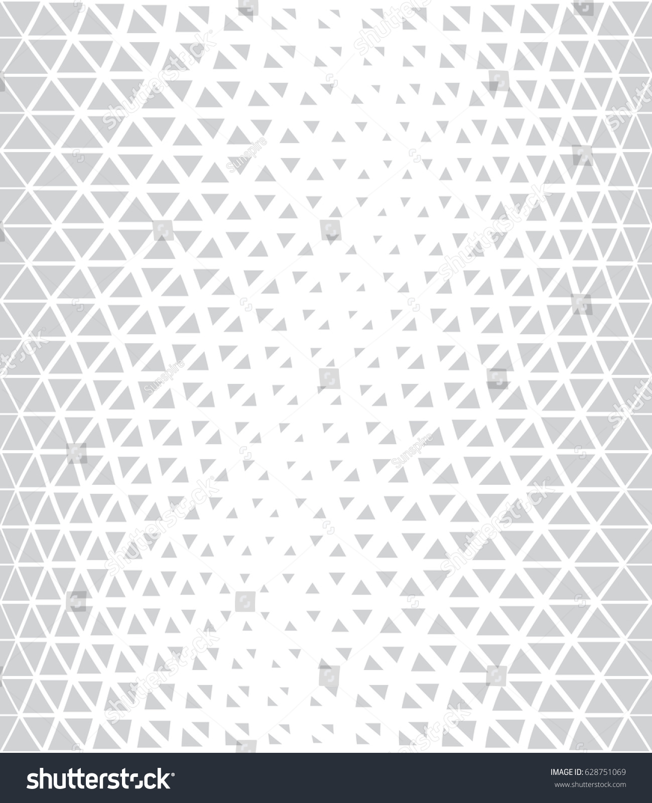 Geometric Halftone Gradient Triangle Seamless Vector Stock Vector 628751069 Shutterstock