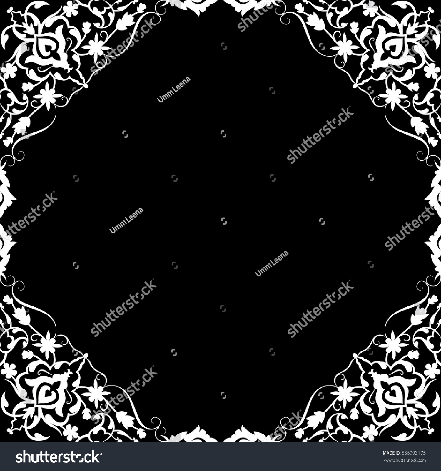 Geometric Islamic Seamless Pattern Arabesque Square Stock Vector ...