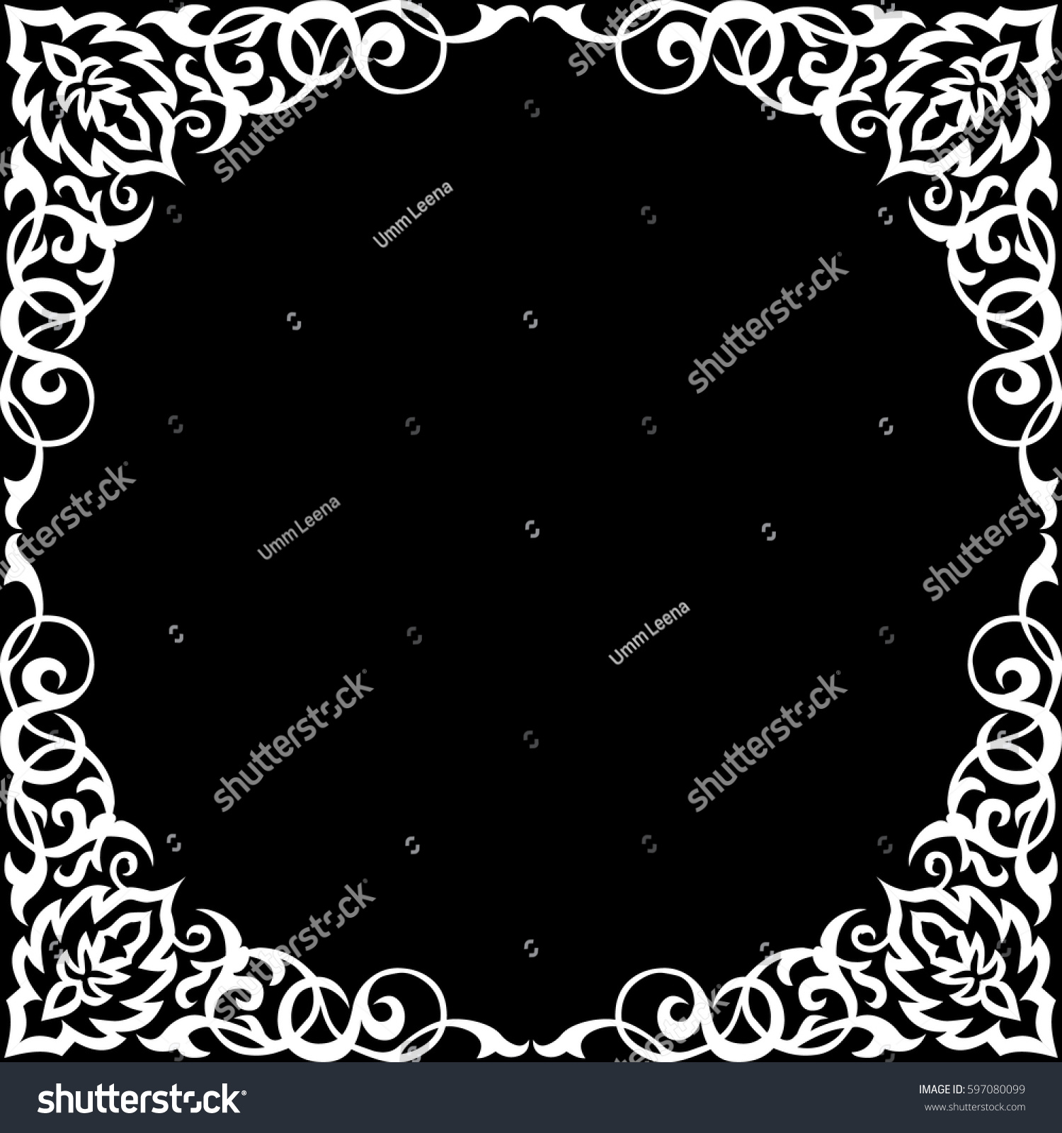 Geometric Islamic Seamless Pattern Arabesque Square Stock Vector ...